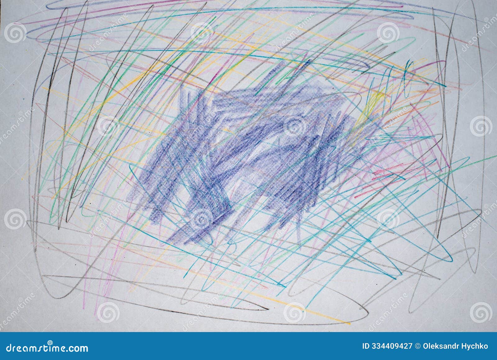 Collection of Different Pencil Strokes on White Background Stock Image ...