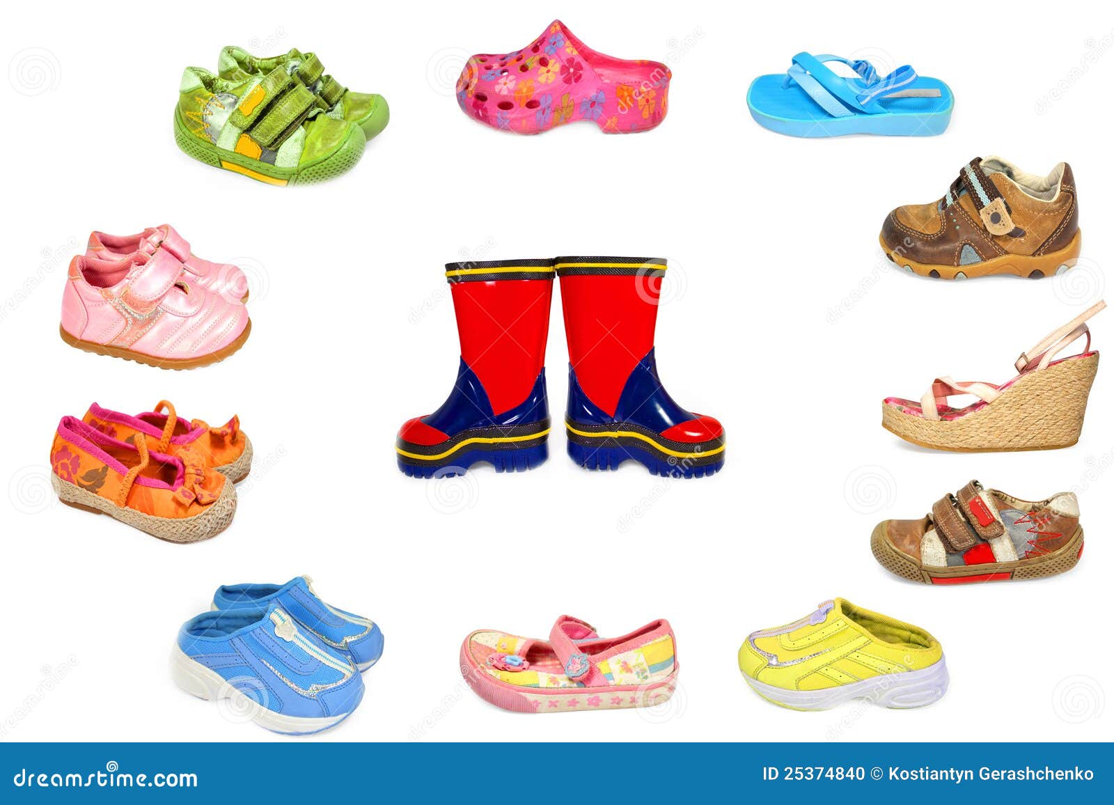 A Collection of Different Shoes Stock Photo - Image of beauty, glamor ...