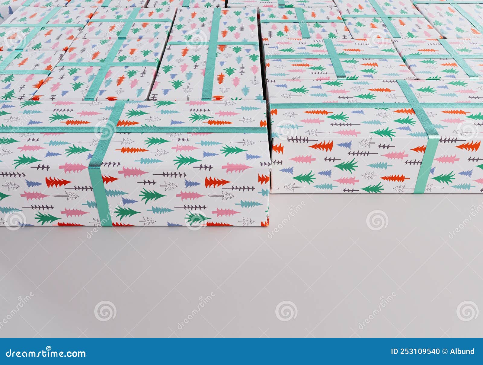 Christmas Gift Box Presents Stock Illustration - Illustration of parcel ...