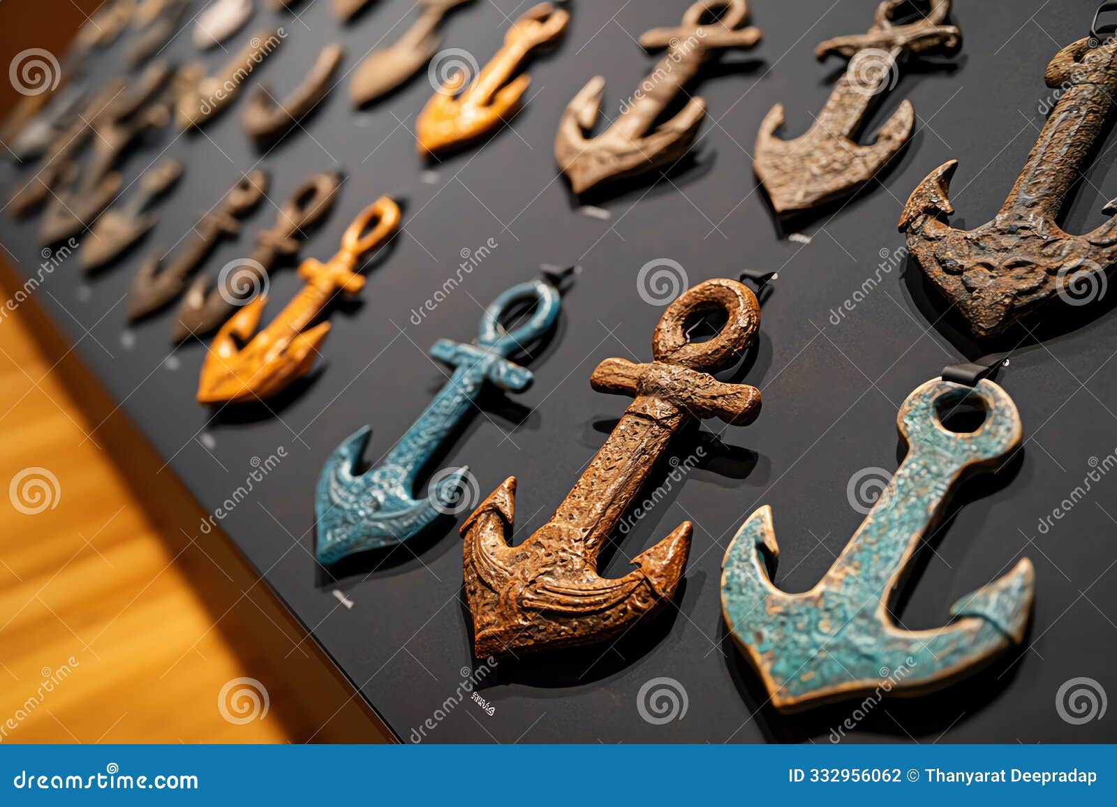 A Collection of Different Types of Anchors Displayed in a Naval Museum ...