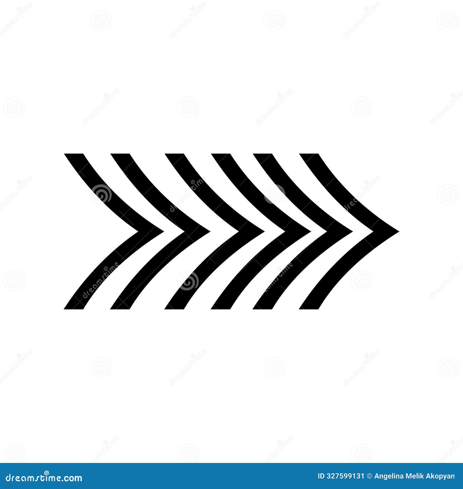 Collection Different Types of Arrows Sign. Stock Illustration ...