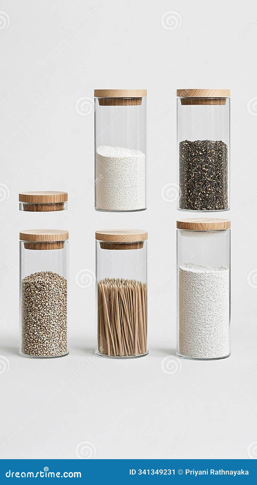 Collection of Different Types of Flour in Small Containers Stock Image ...