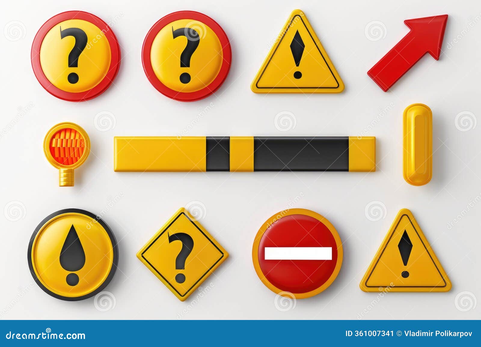 A Collection of Different Types of Warning Signs. Can Be Used for ...