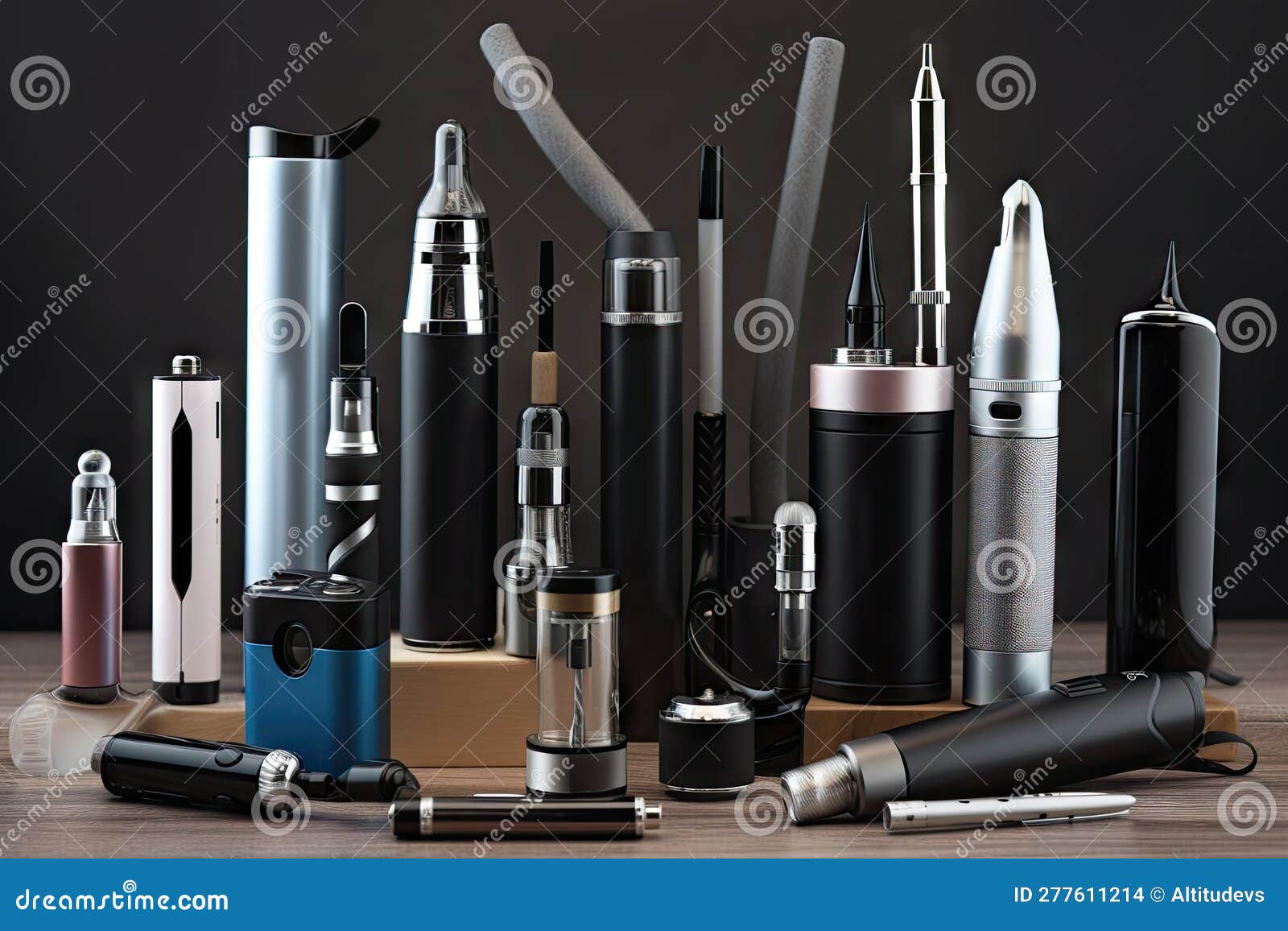 A Collection of Different Vaporizers and Smoking Devices, with ...