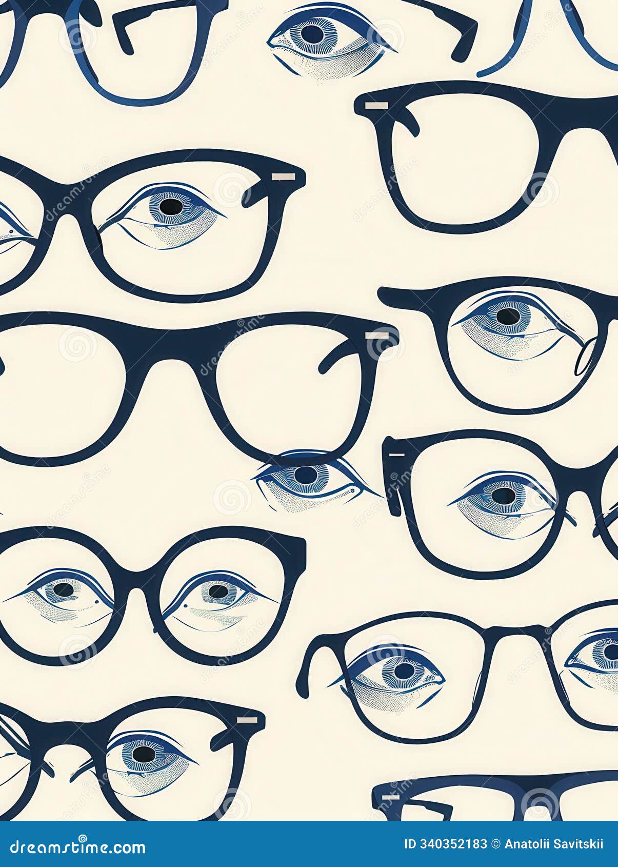 A Collection of Diverse Eyeglasses is Showcased Against a Creative ...