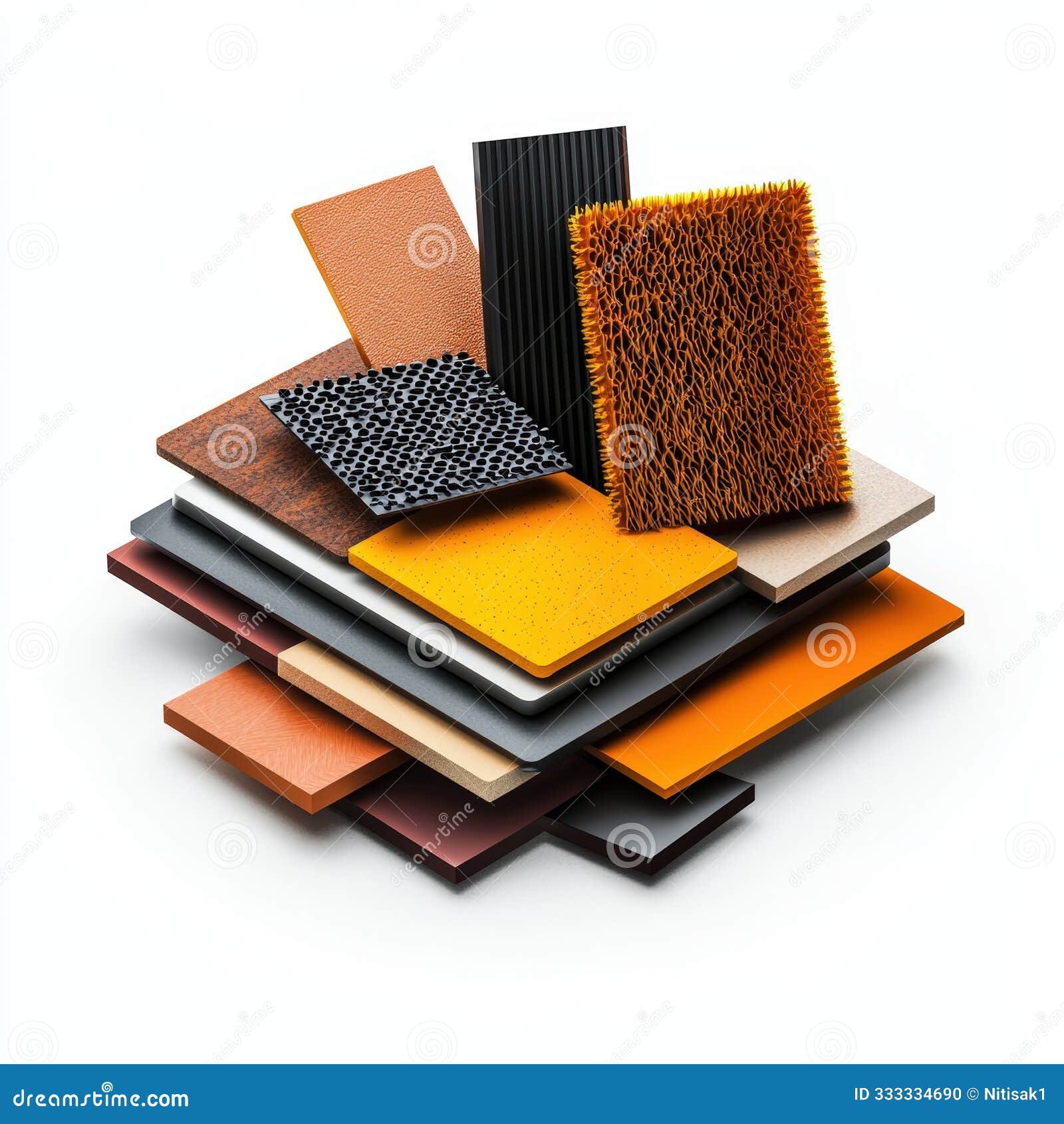 A Collection of Diverse Textured Materials Showcasing Unique Patterns ...