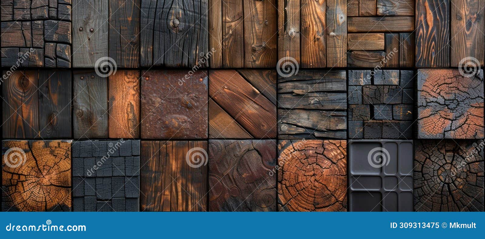 Collection of Diverse Wood Textures Stock Image - Image of birch, aged ...