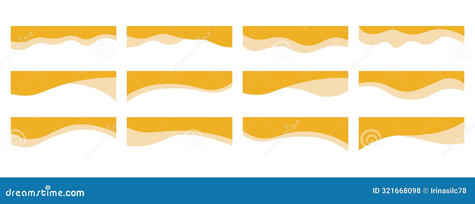 Separator Header, Section Divider Shapes, Blue Headline Design Elements ...