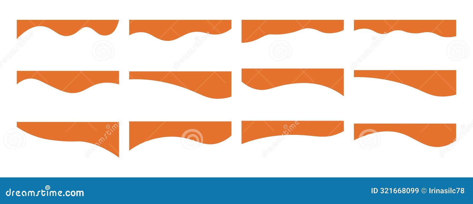 Separator Header, Section Divider Shapes, Blue Headline Design Elements ...