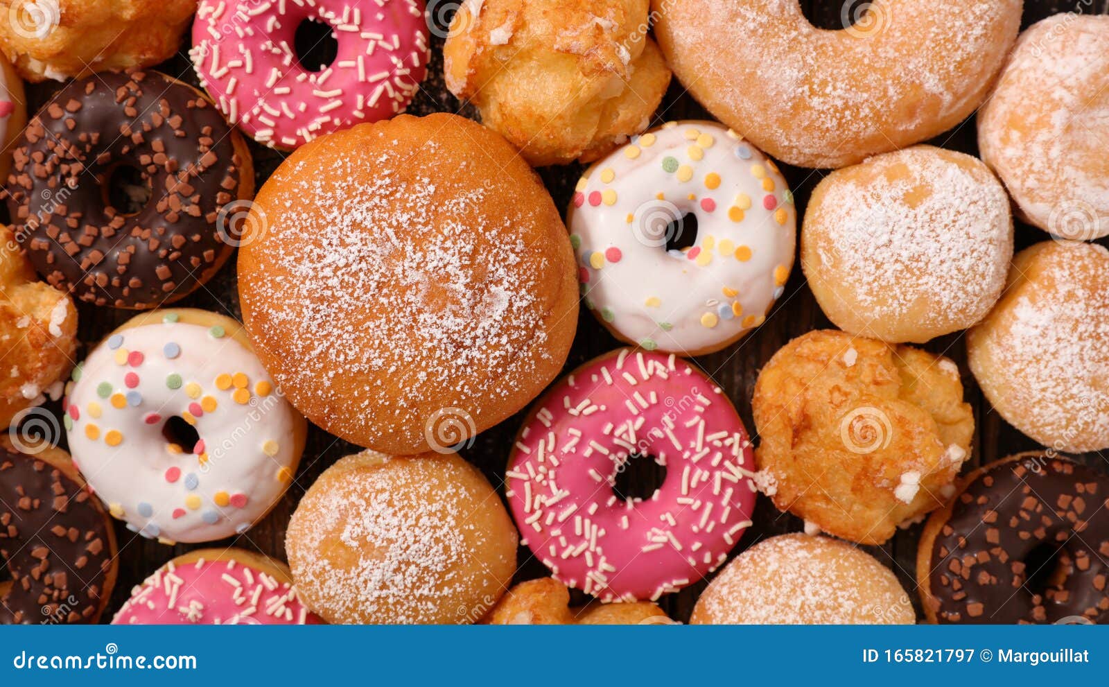Collection of Donut with Various Icing Stock Image - Image of doughnut ...
