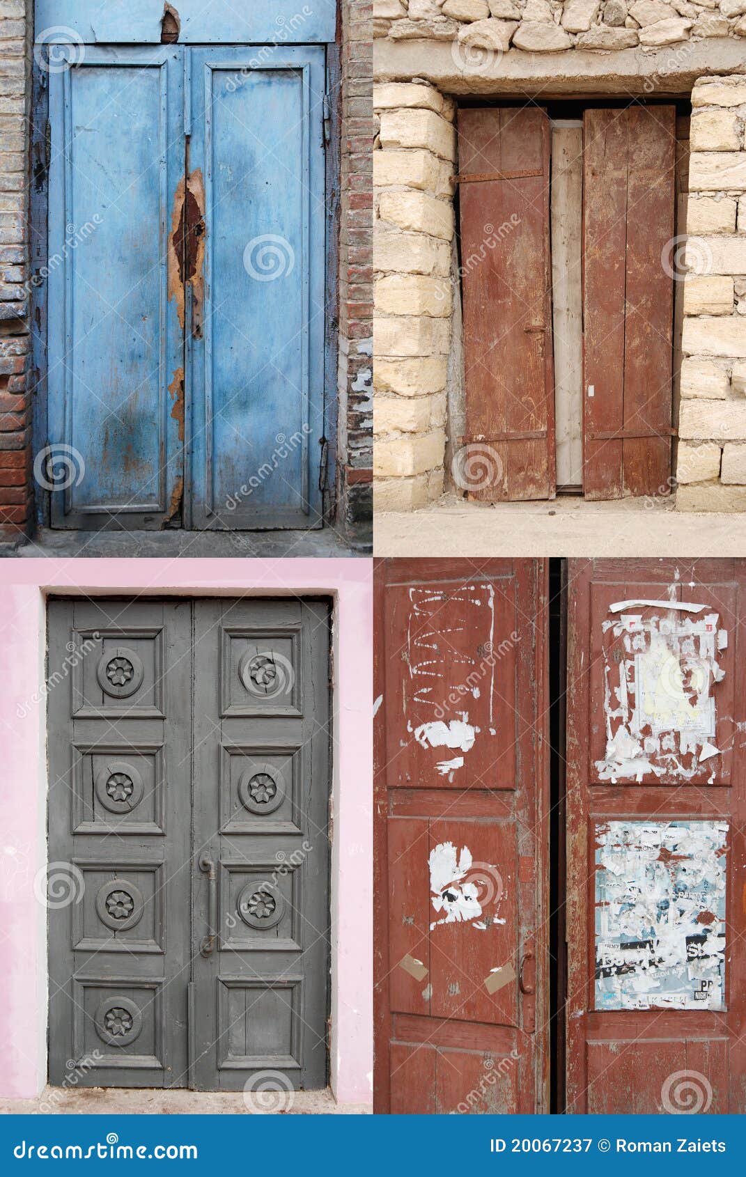 Collection of doors stock image. Image of fashioned, brown - 20067237