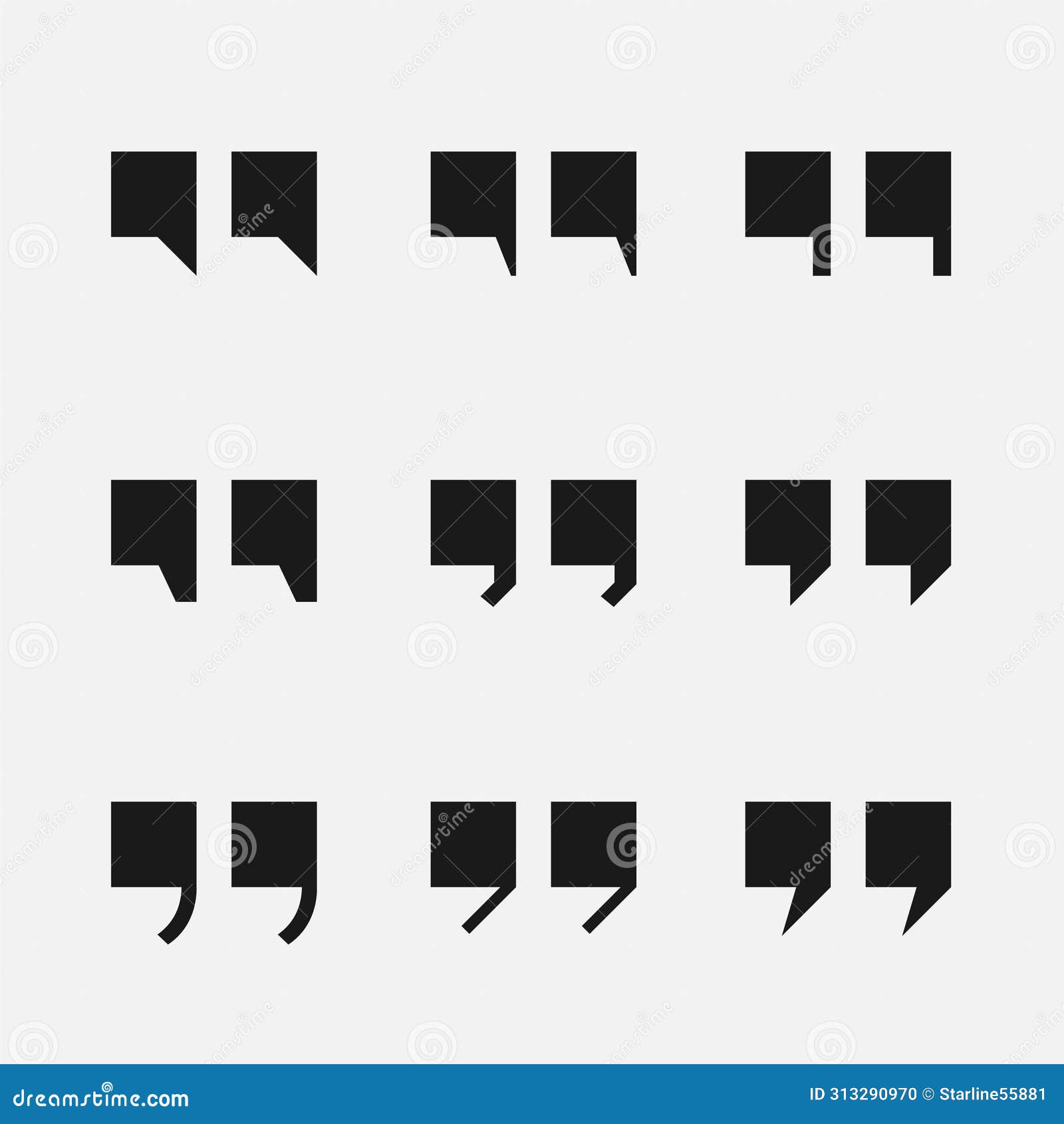 Collection of Double Inverted Comma Background for Web Comment or Talk ...