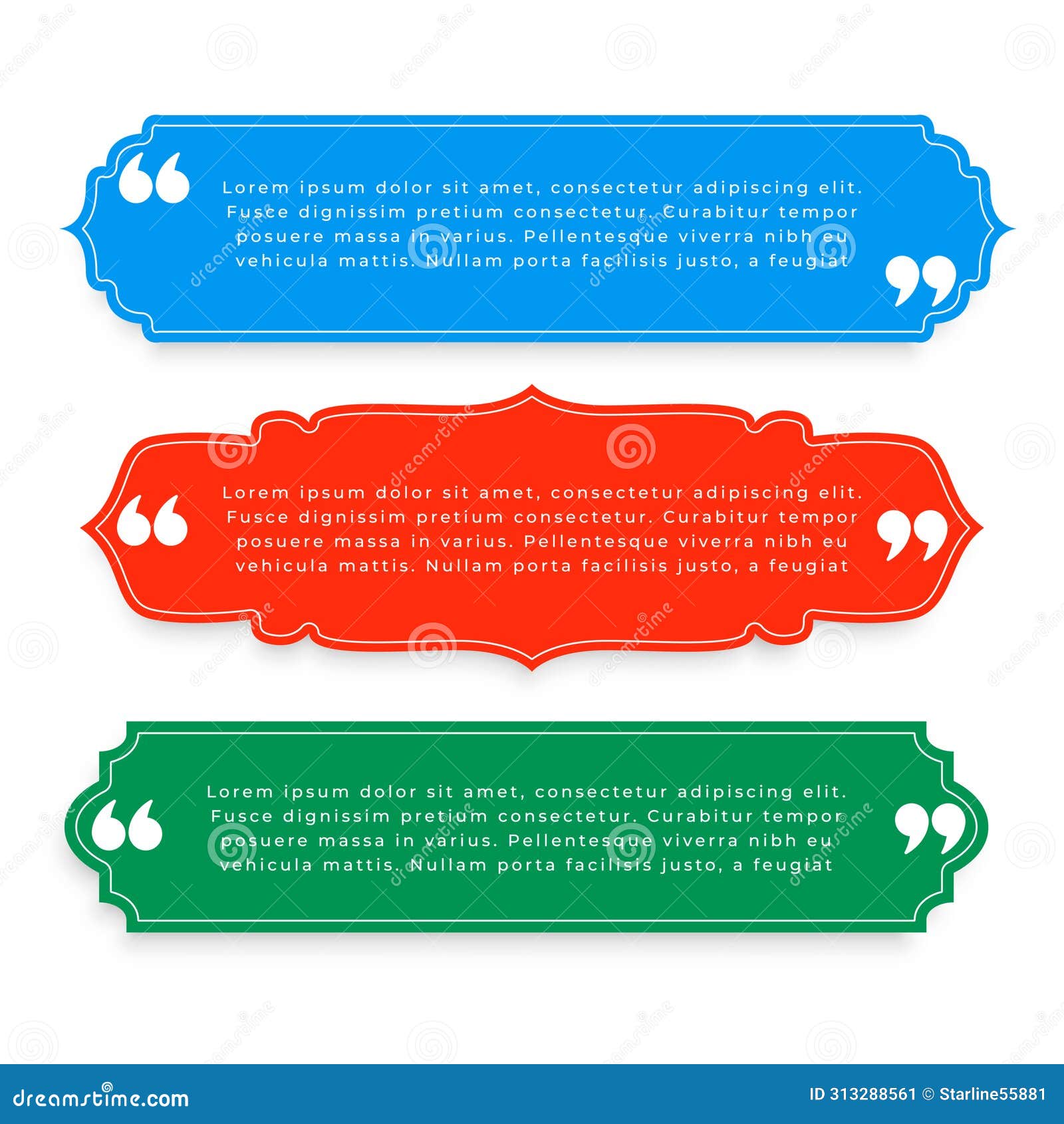 Collection of Double Inverted Comma Mark Background Design Stock Vector ...