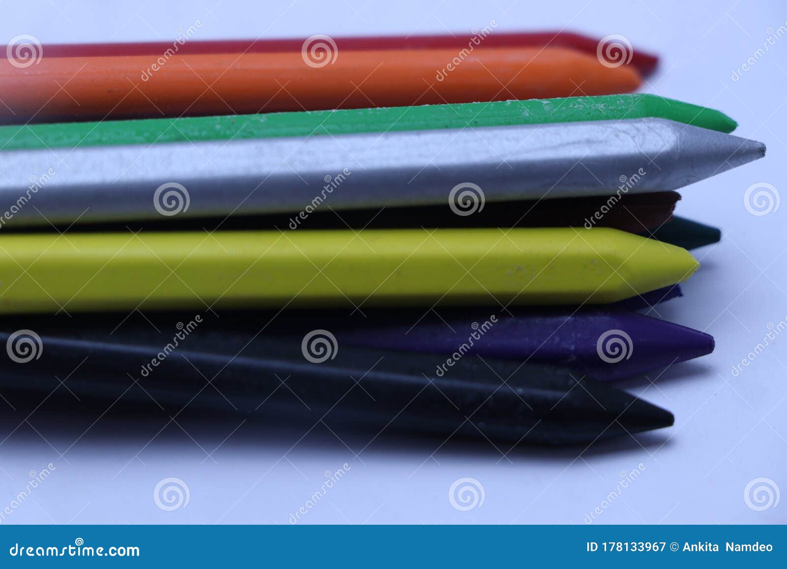 Collection of Drawing Art Colors Stock Image - Image of gift, wood ...