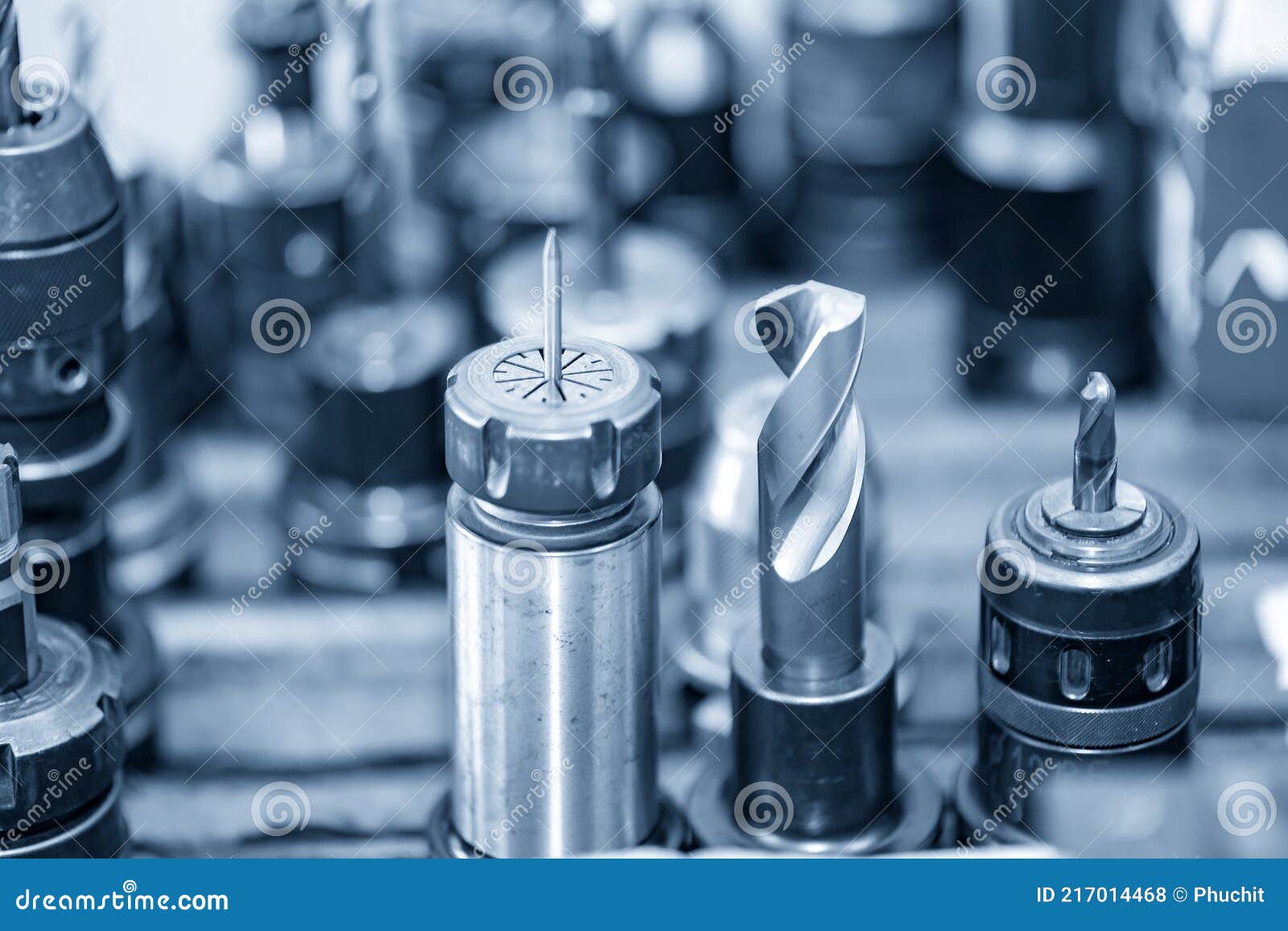 The Collection of Drilling Tool for CNC Machine. Stock Photo - Image of ...
