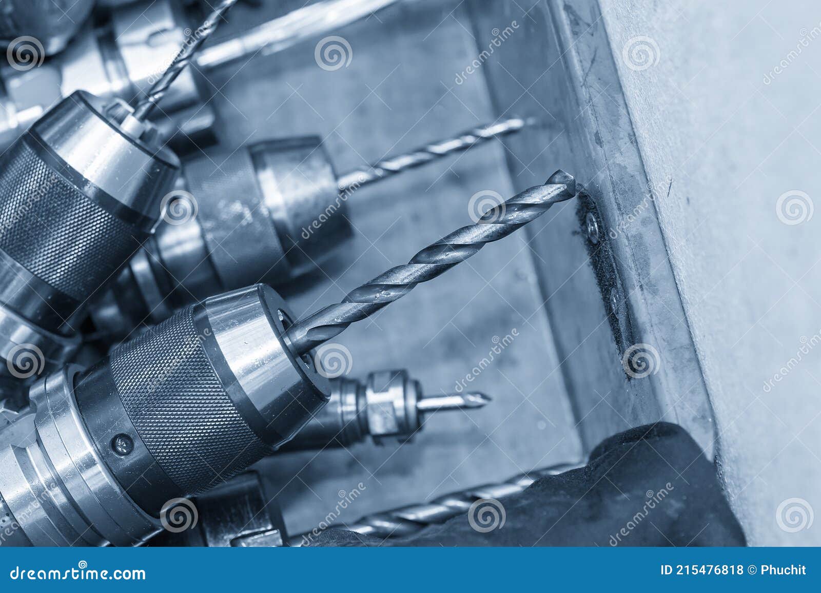 The Collection of Drilling Tool for CNC Machine. Stock Photo - Image of ...