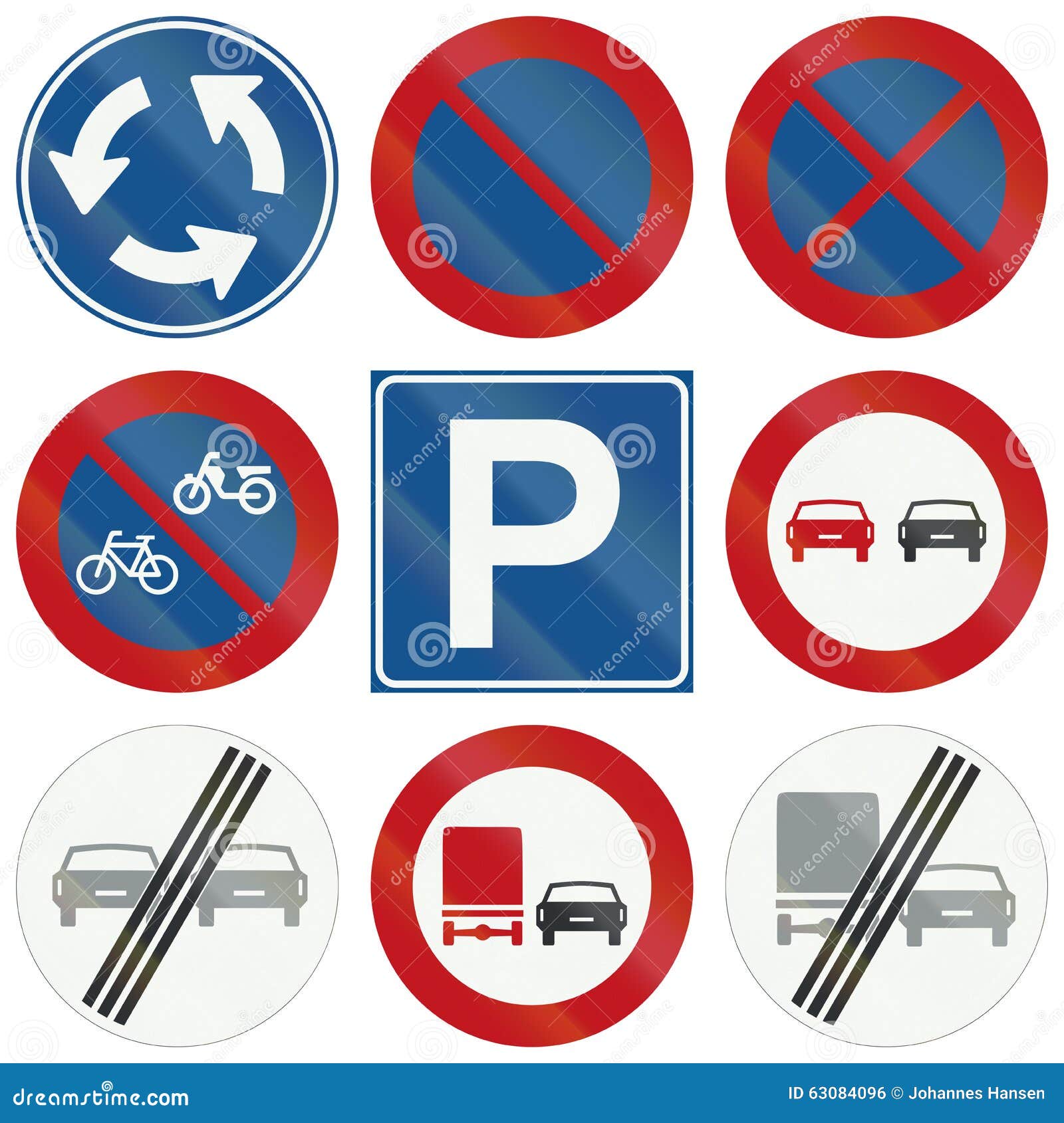 Collection of Dutch Regulatory Road Signs Stock Illustration ...