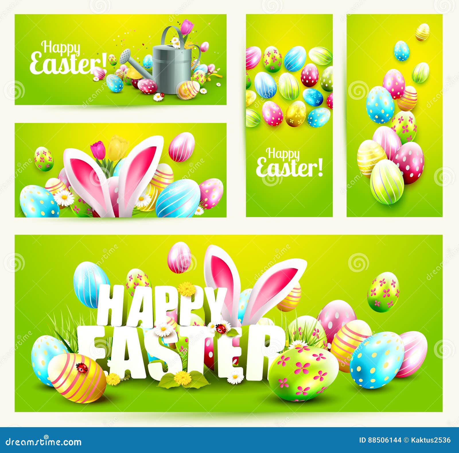 Collection Headers And Banners Vector Illustration | CartoonDealer.com ...