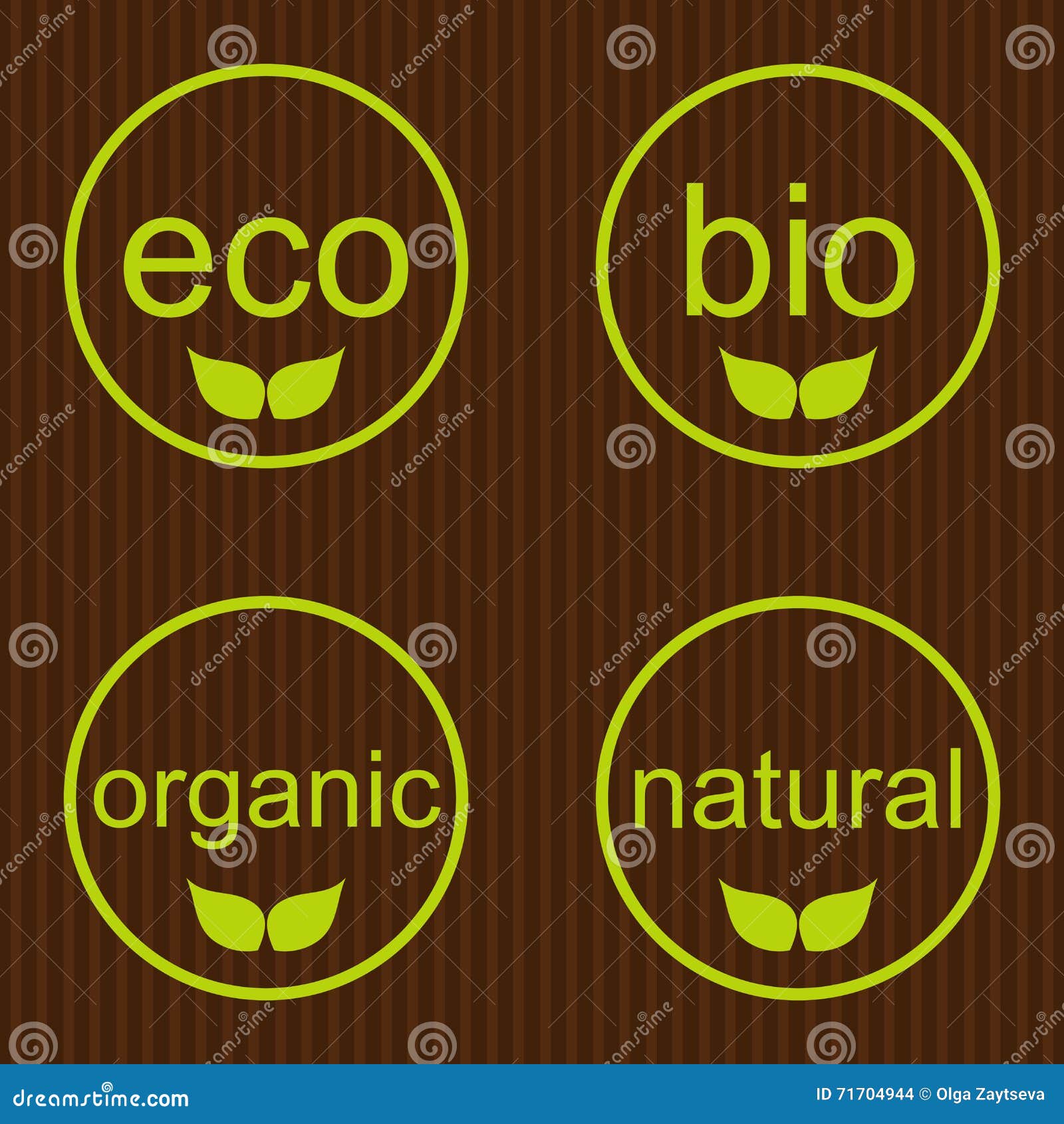 Collection of Eco and Bio Labels Stock Illustration - Illustration of ...