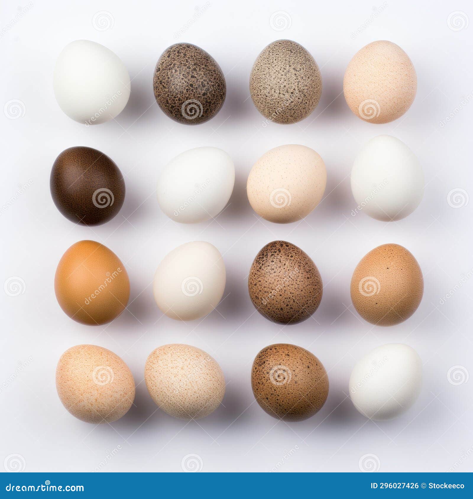 Colorful Chicken Eggs in Dark Bronze and White: Intricate Minimalism by ...