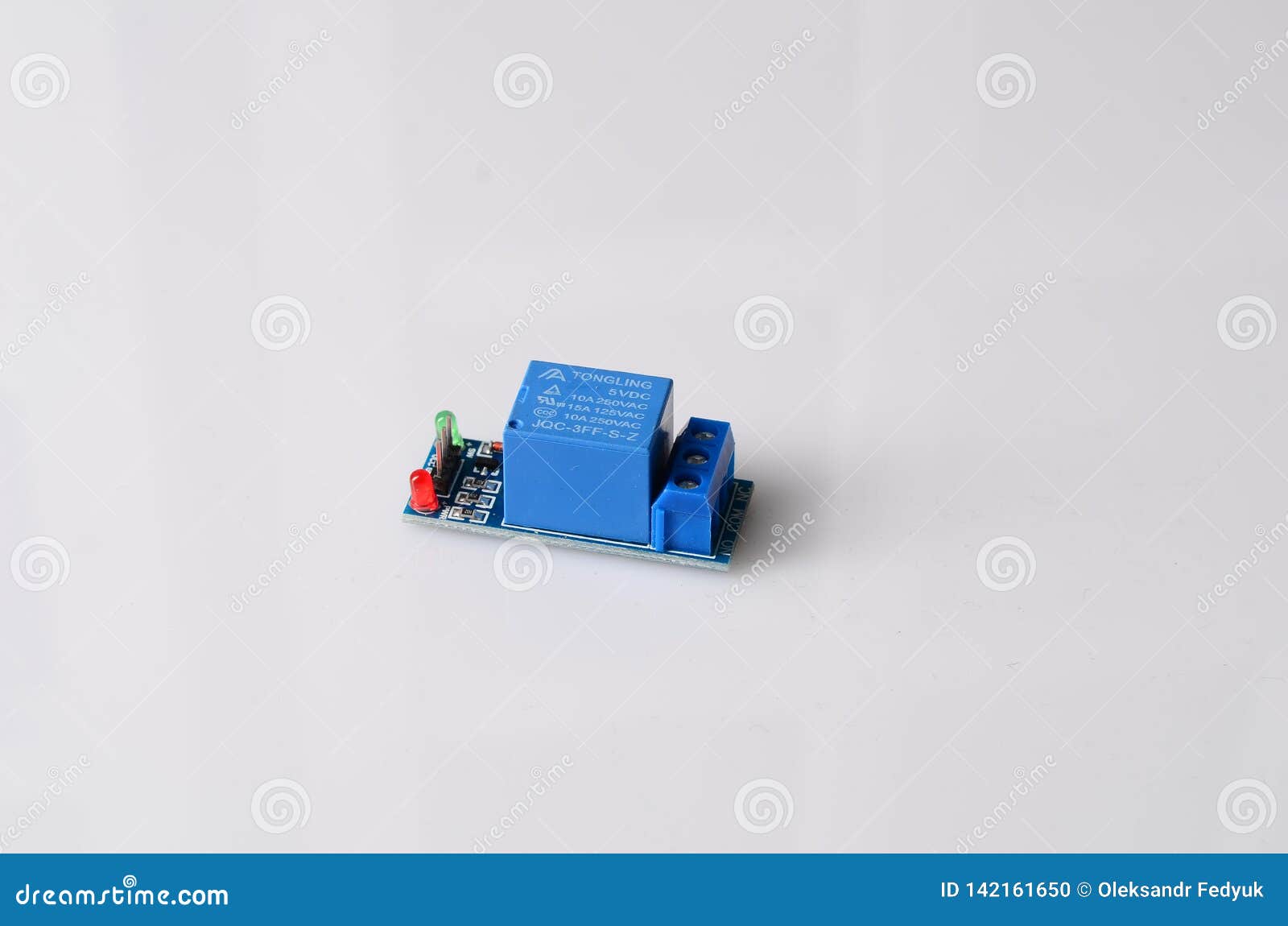 Collection of Electronic Components Isolated in White Stock ...