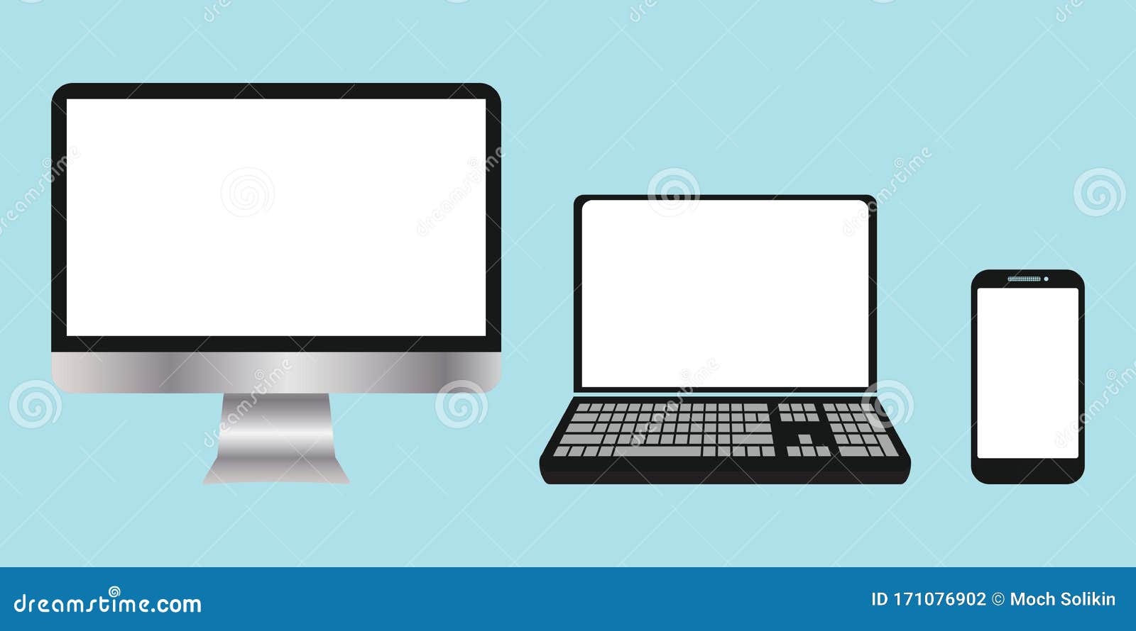 A Collection of Electronic Devices, Computers, Laptops, Smartphones ...