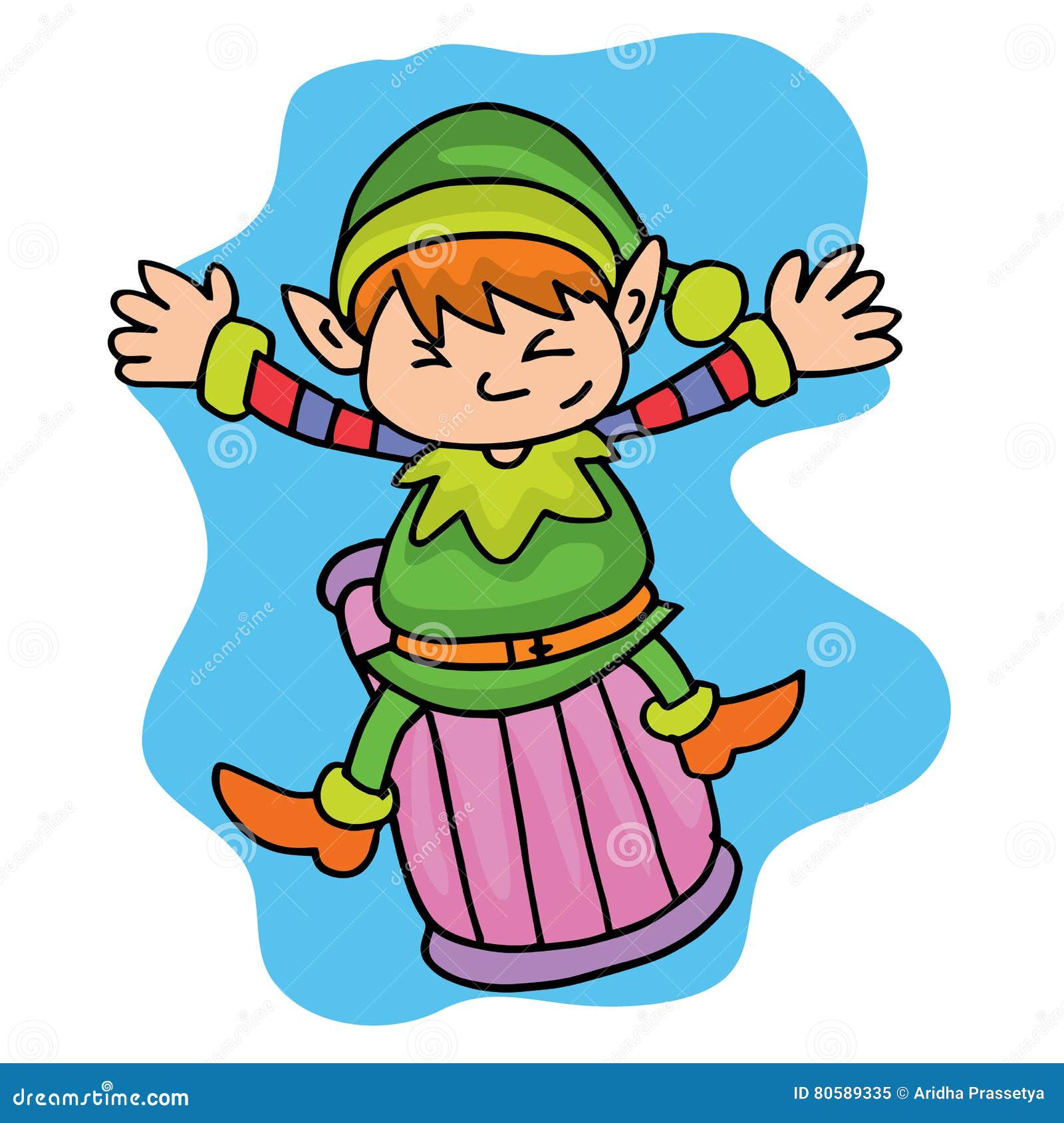 Collection Elf Helper Christmas Vector Stock Vector - Illustration of ...