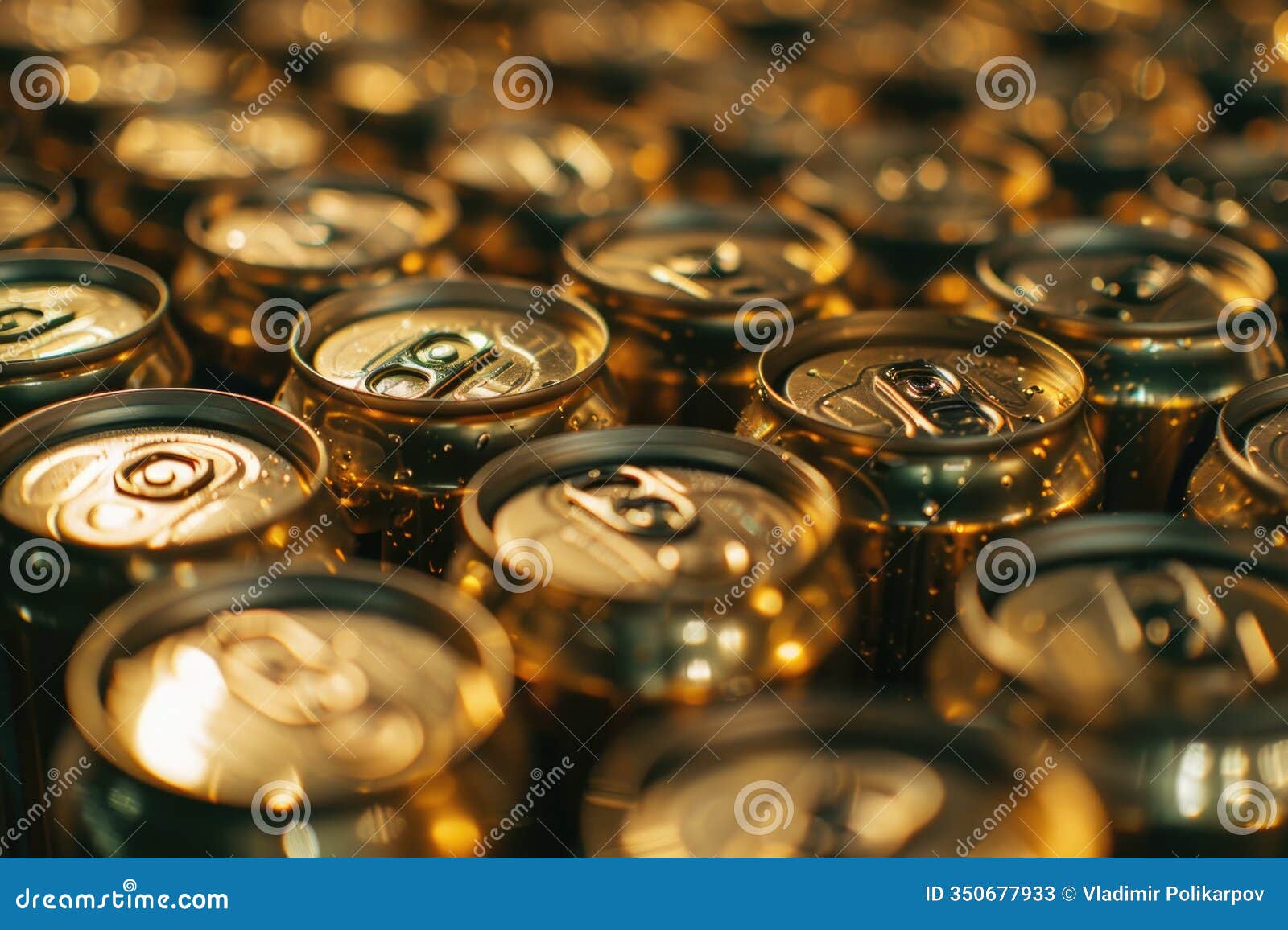 A Collection of Empty Beer Cans from Different Brands, Great for Use in ...