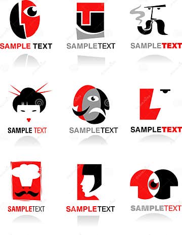 Collection of face icons stock vector. Illustration of face - 6739898