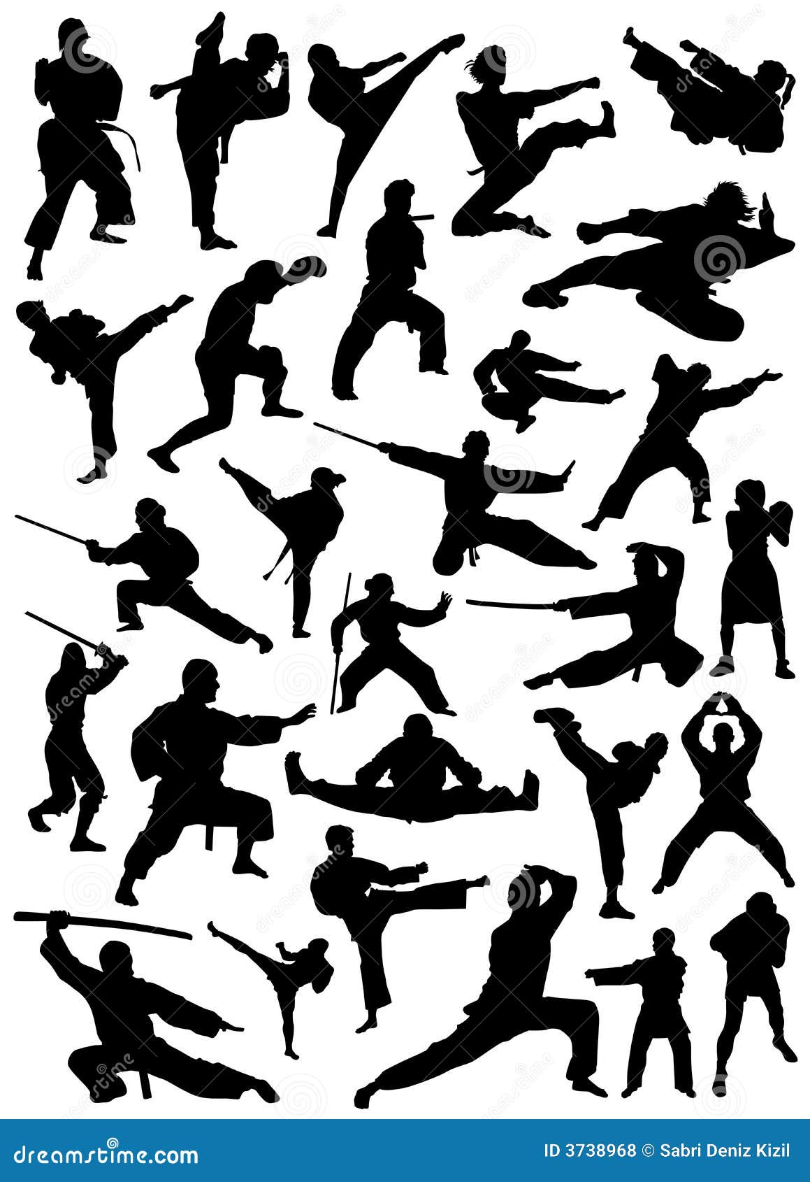 Collection of Fighter Vector Stock Vector - Illustration of ninja ...