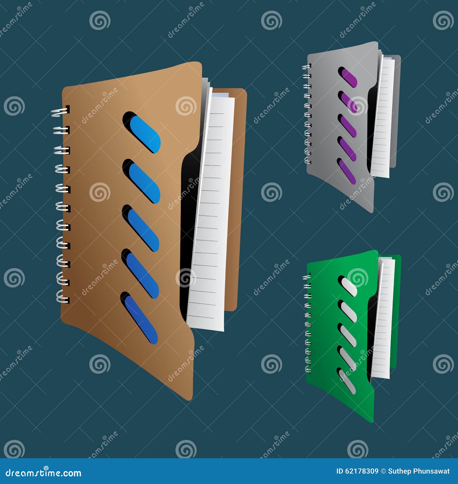 Collection of File Folder Vector EPS10 Stock Illustration ...