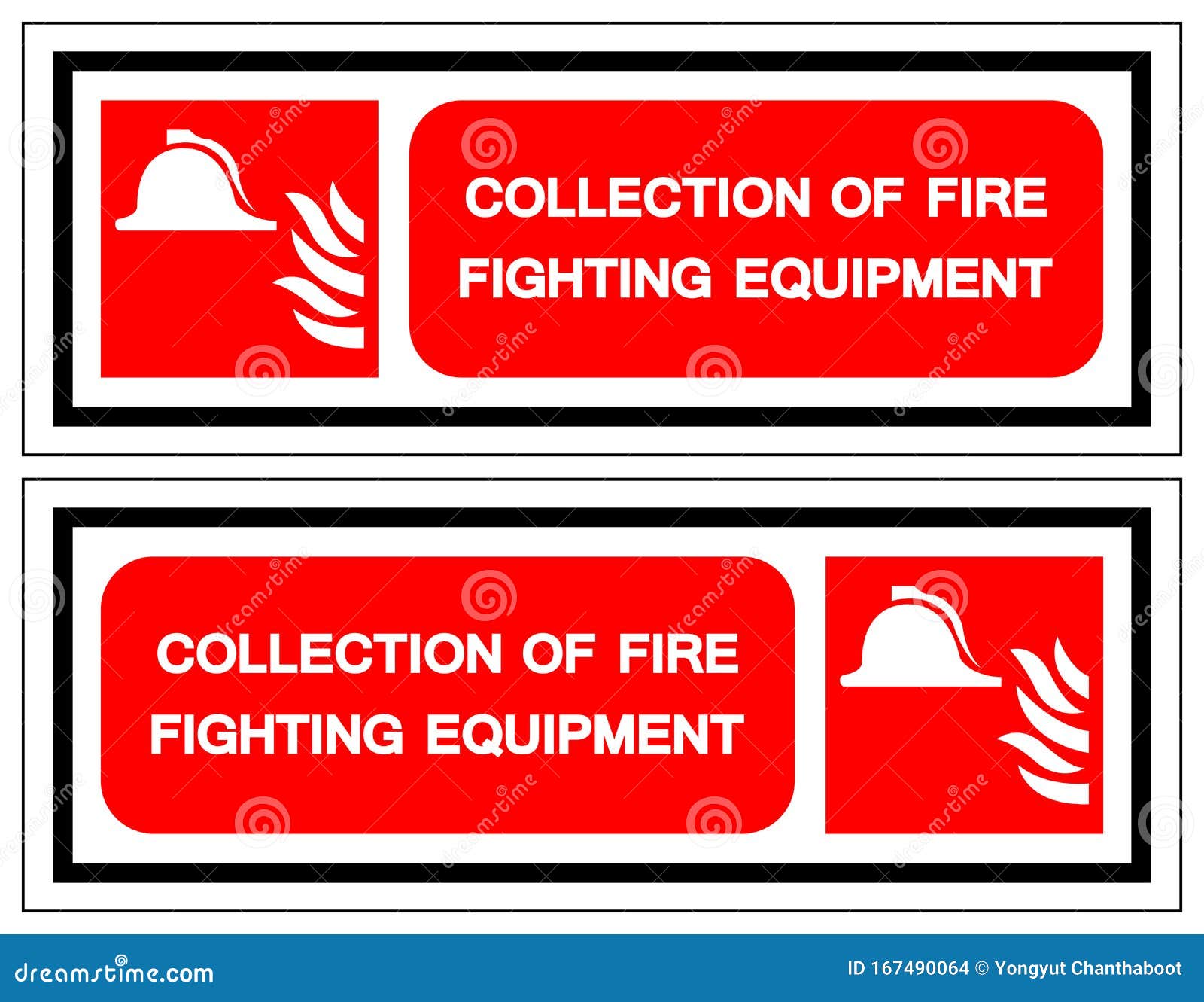 Collection of Fire Fighting Equipment Symbol Sign, Vector Illustration ...