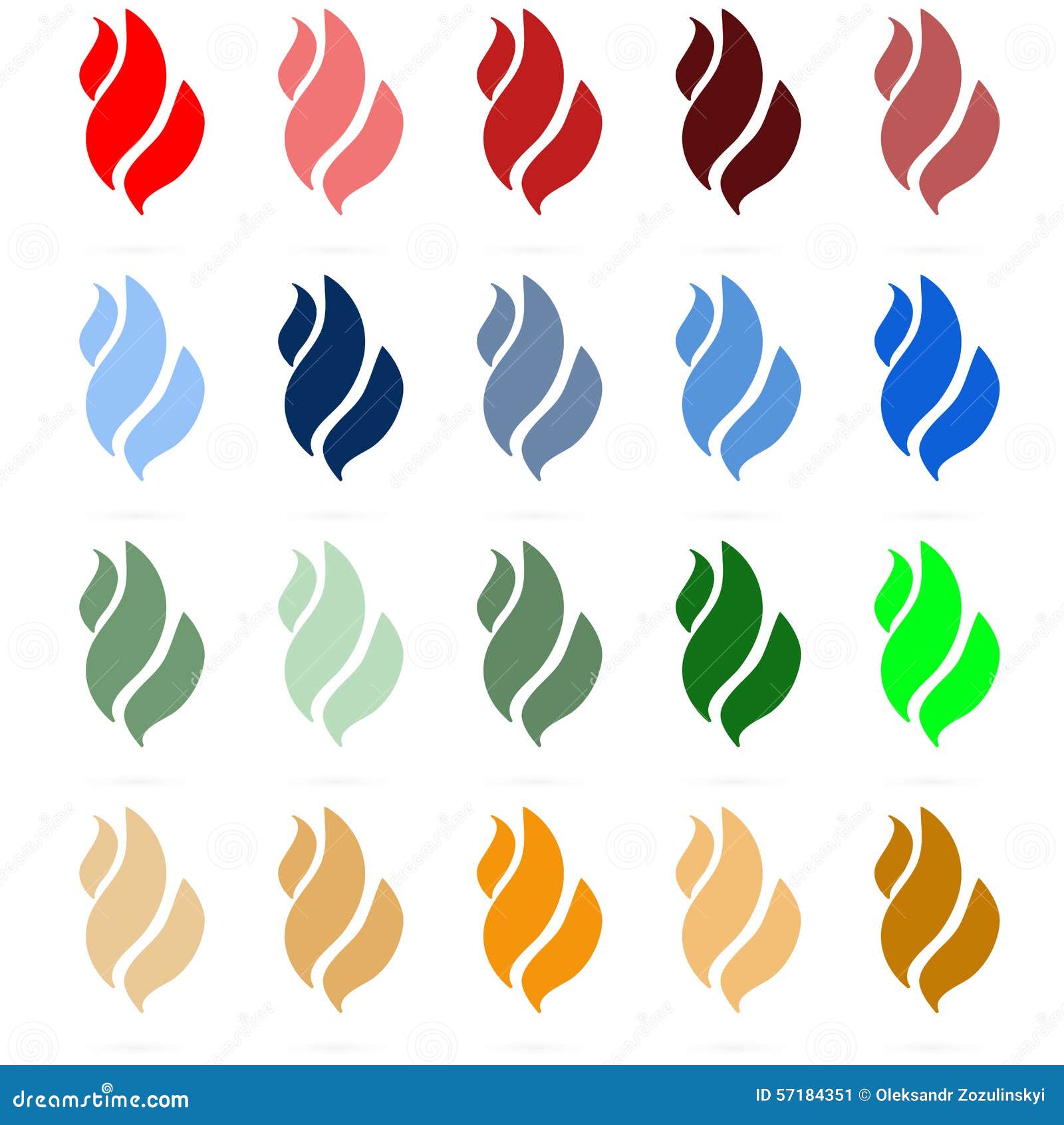 Collection of fire icons stock vector. Illustration of burn - 57184351