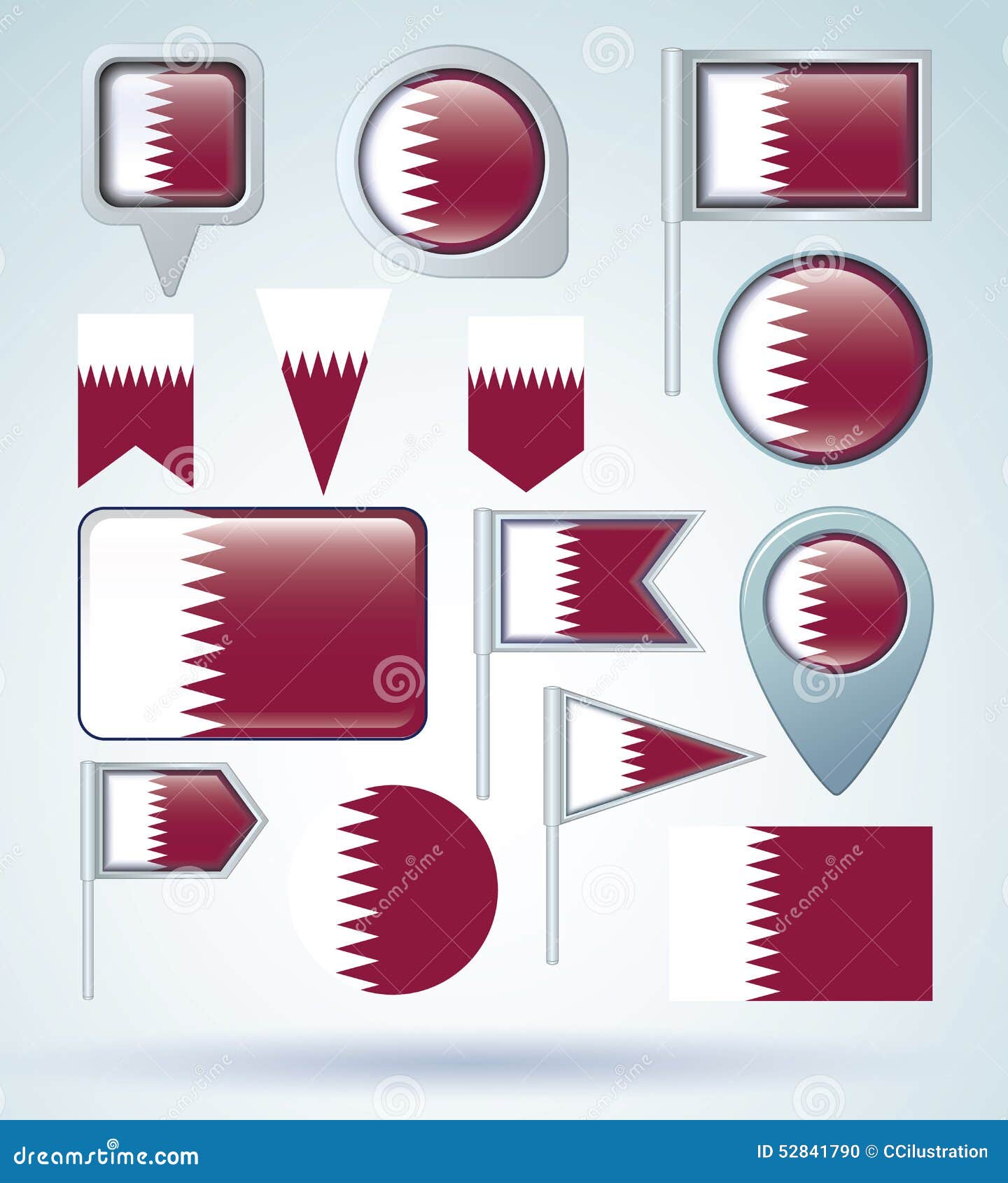 Collection Of The CIS Flag In Different Shapes And With Three Different ...