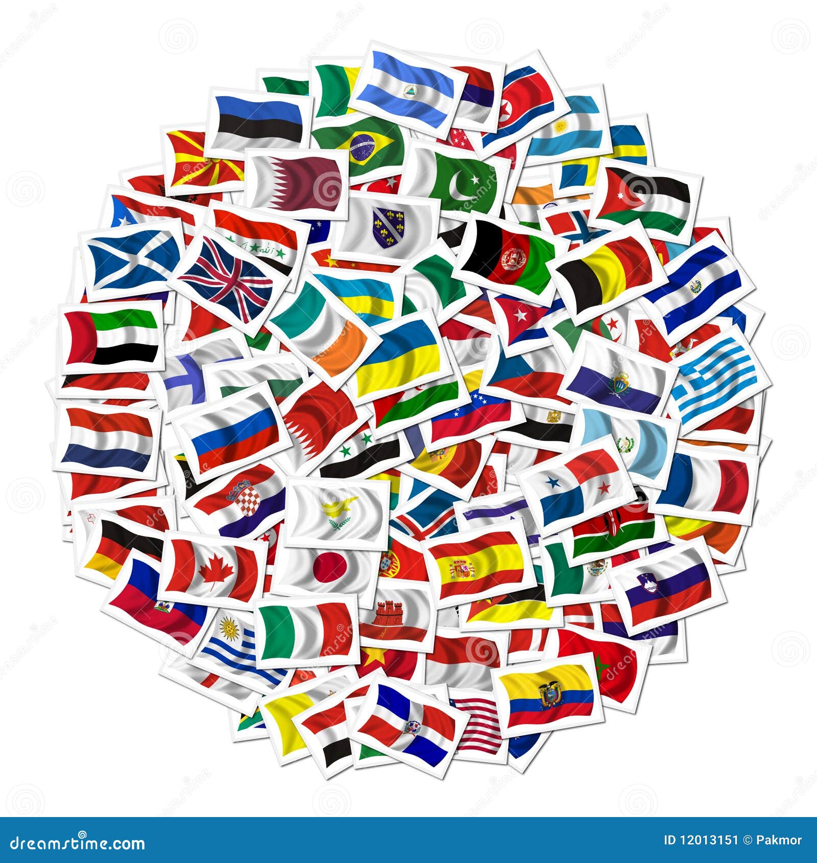 Collection of Flags stock illustration. Illustration of concept - 12013151