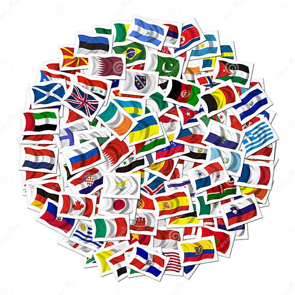 Collection of Flags stock illustration. Illustration of concept - 12013151