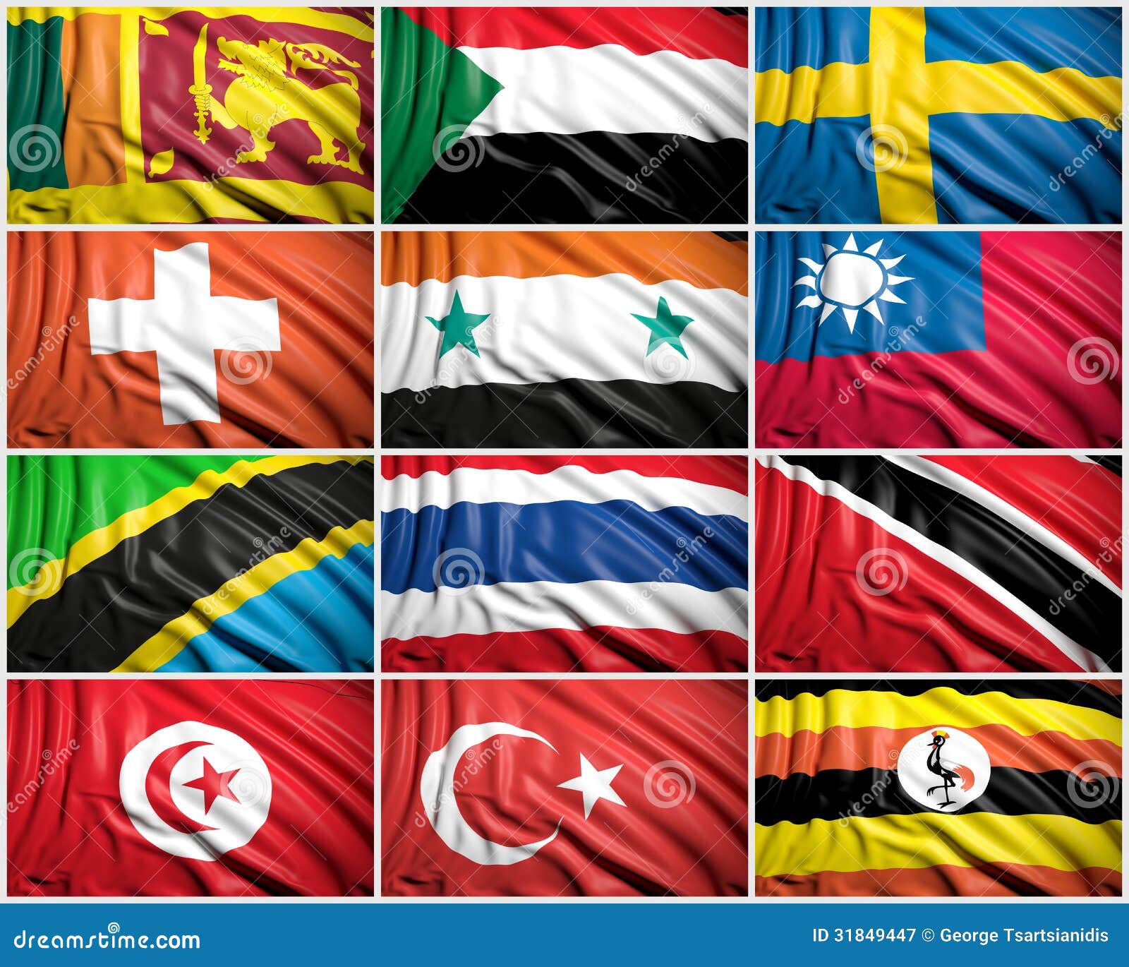 Collection of flags stock illustration. Illustration of flaunt - 31849447