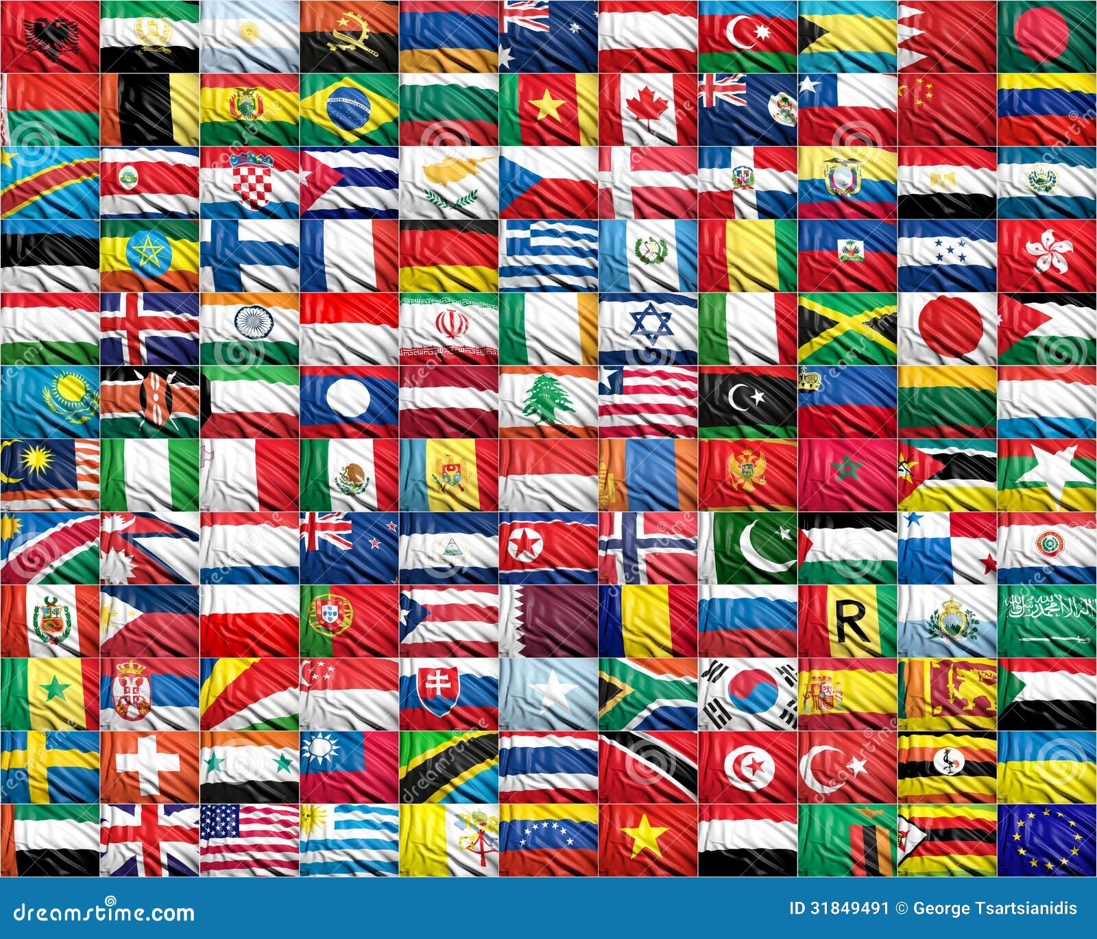 Collection of flags stock illustration. Illustration of nation - 31849491