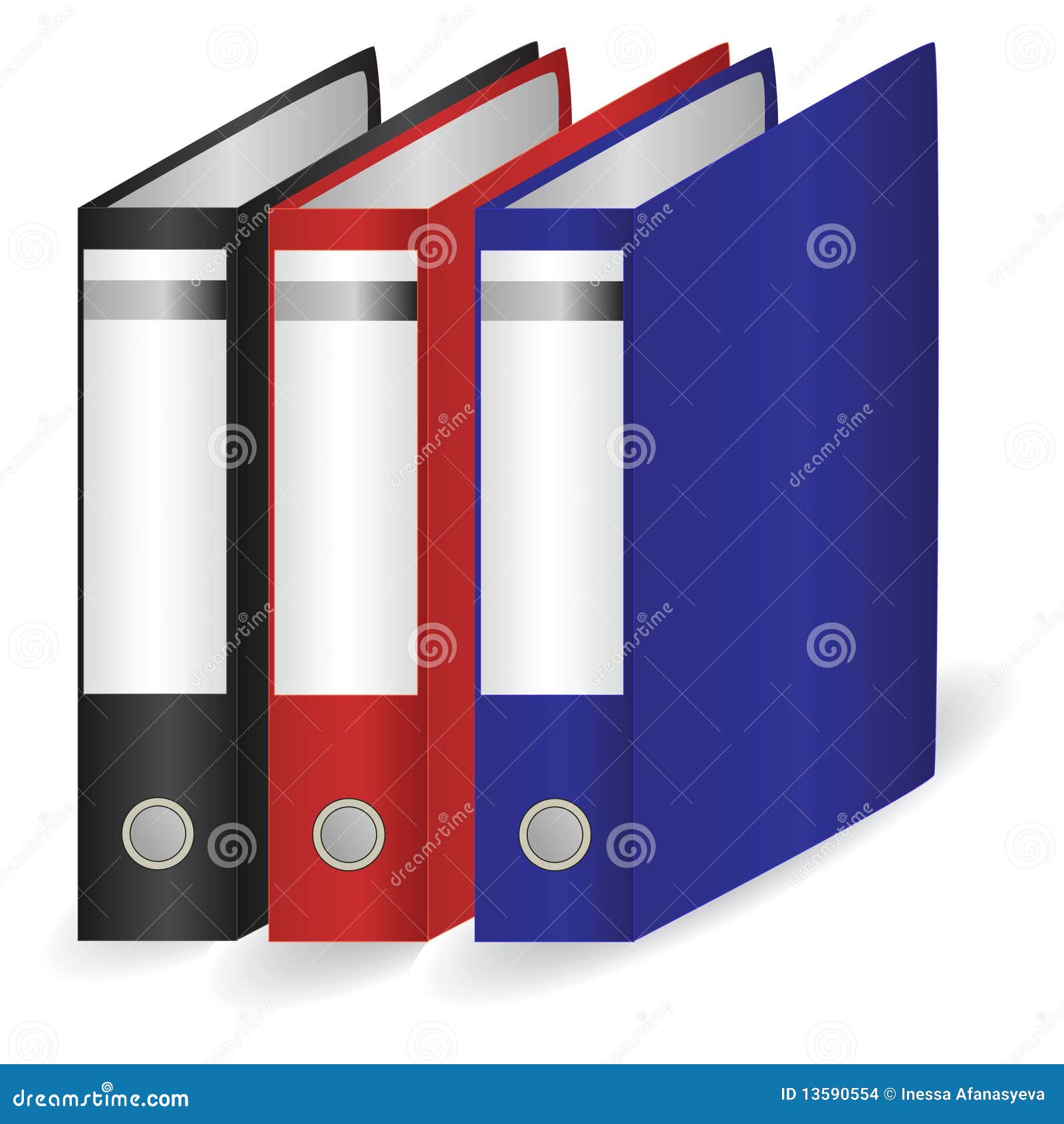 Collection of folders stock vector. Illustration of archives - 13590554