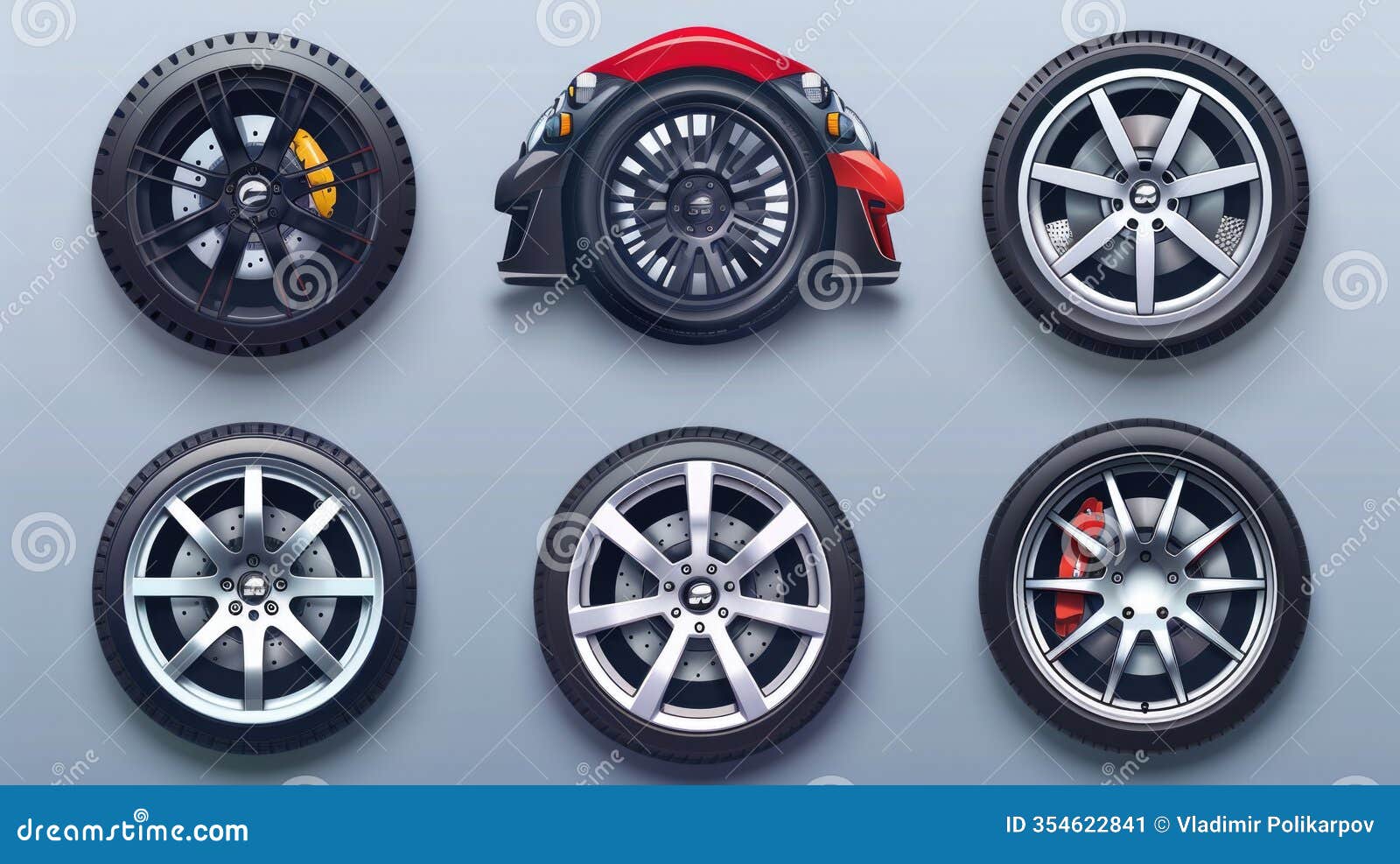 A Collection of Four Different Types of Wheels, Ideal for Various ...