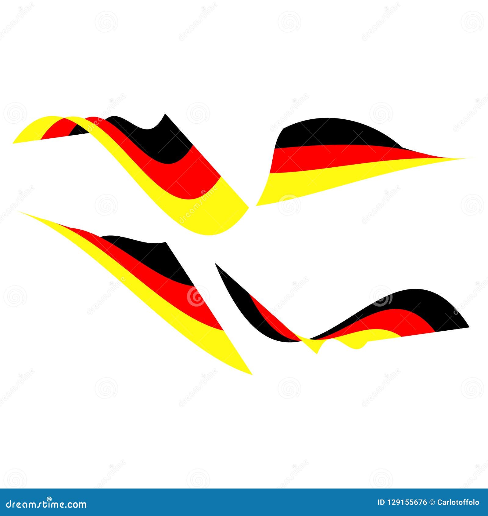 German Flag Collection - Vector Stock Vector - Illustration of country ...