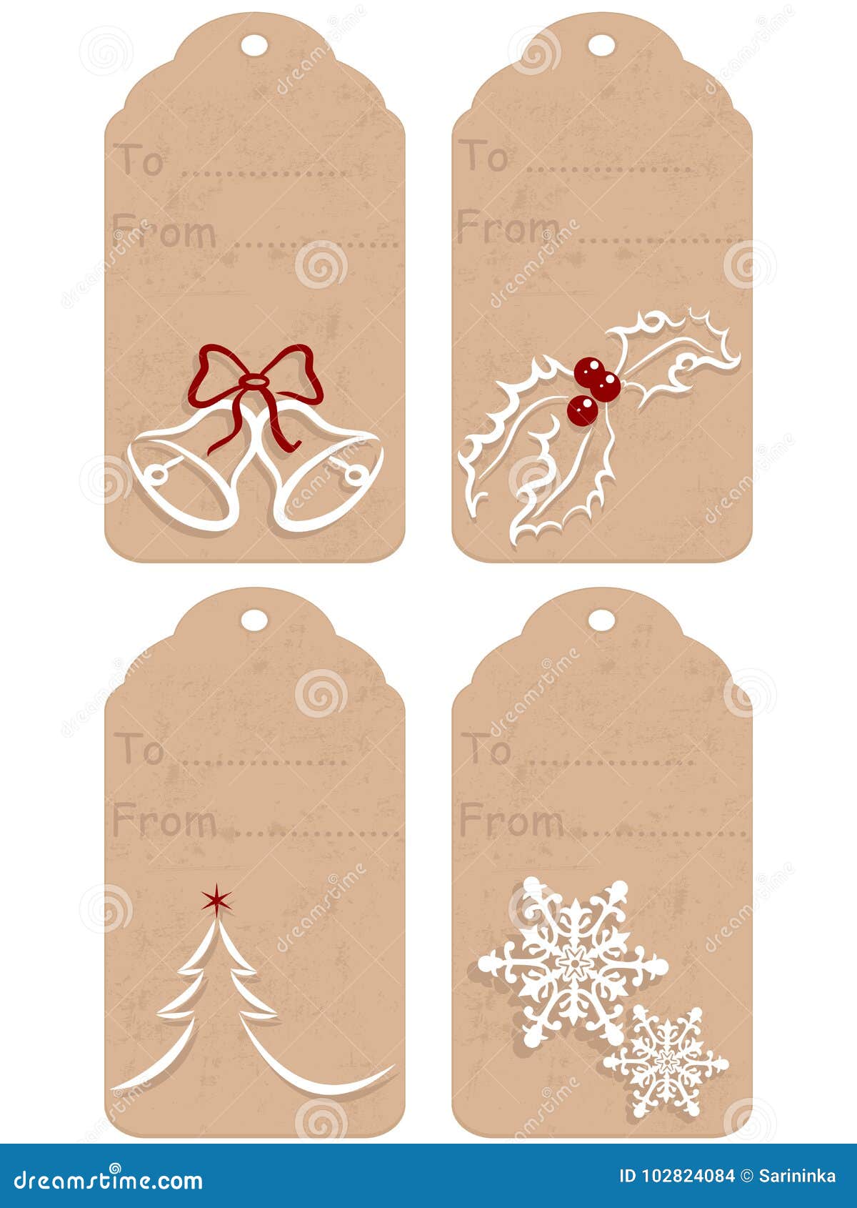 Gift tags collection stock vector. Illustration of brown - 102824084