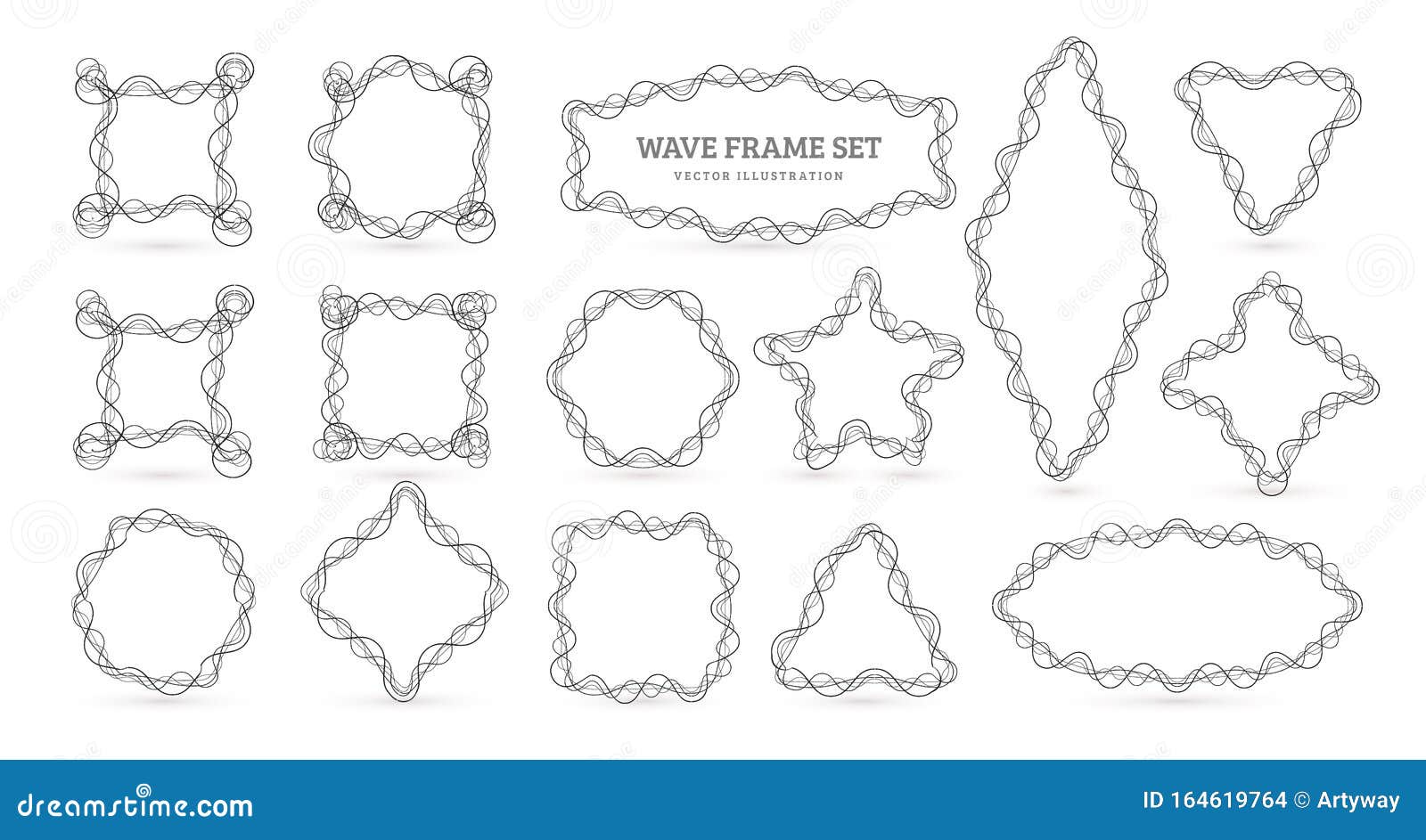 Collection Of Frames From Tangled Lines. Frames Of Complex Pulsating ...