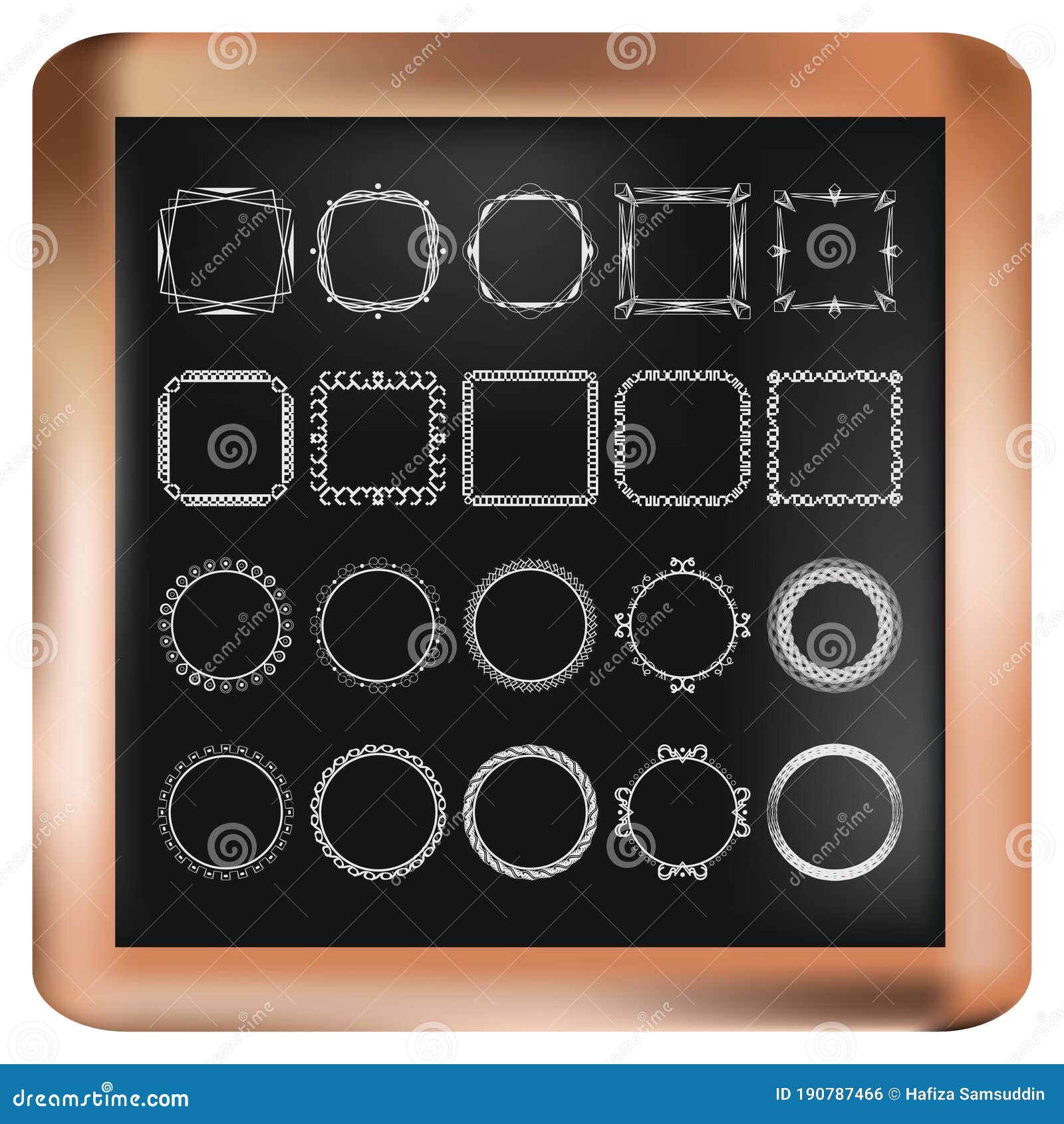 Collection of Frames. Vector Illustration Decorative Design Stock ...