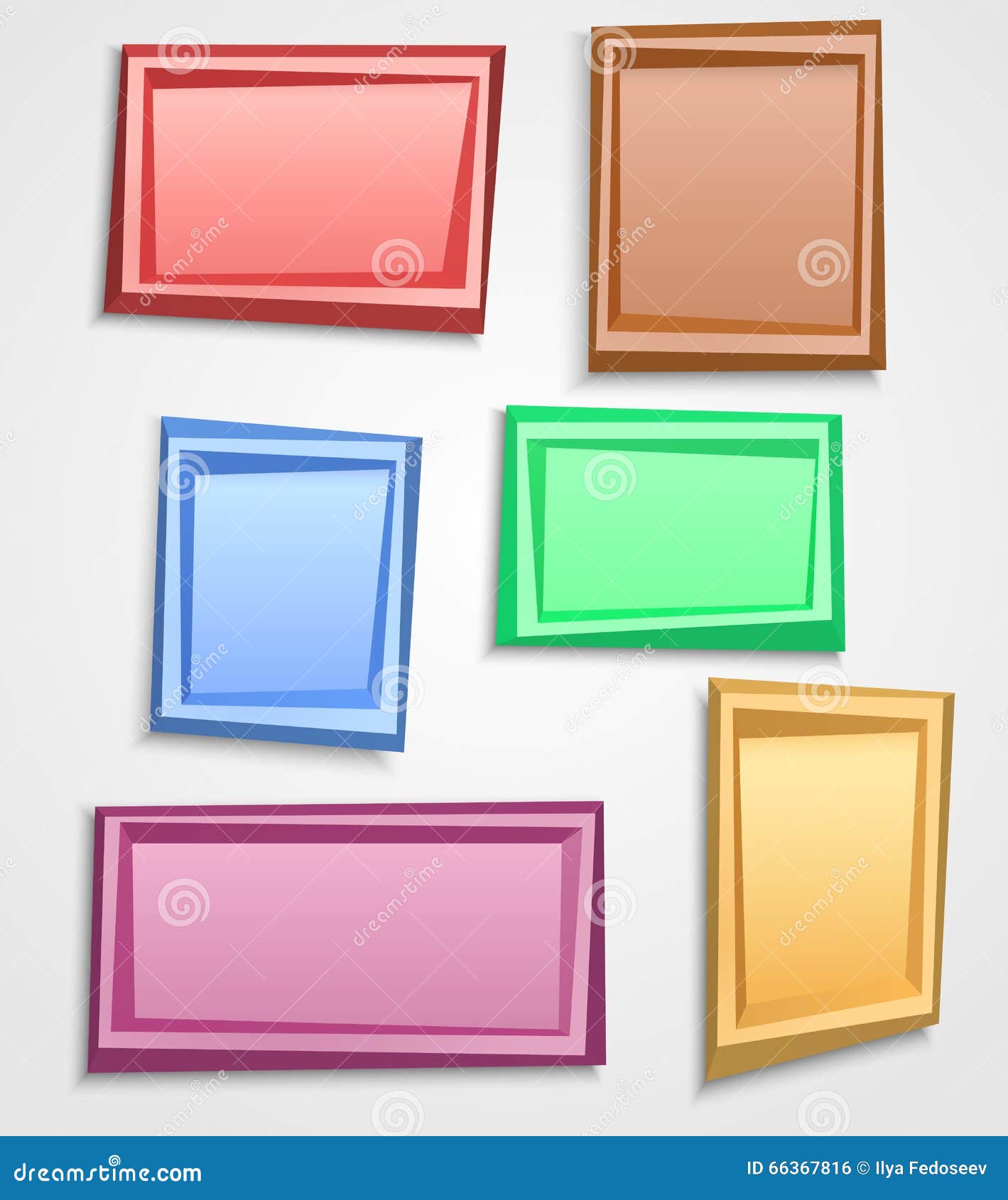 Collection Framework Stock Vector Illustration Of Pink 66367816