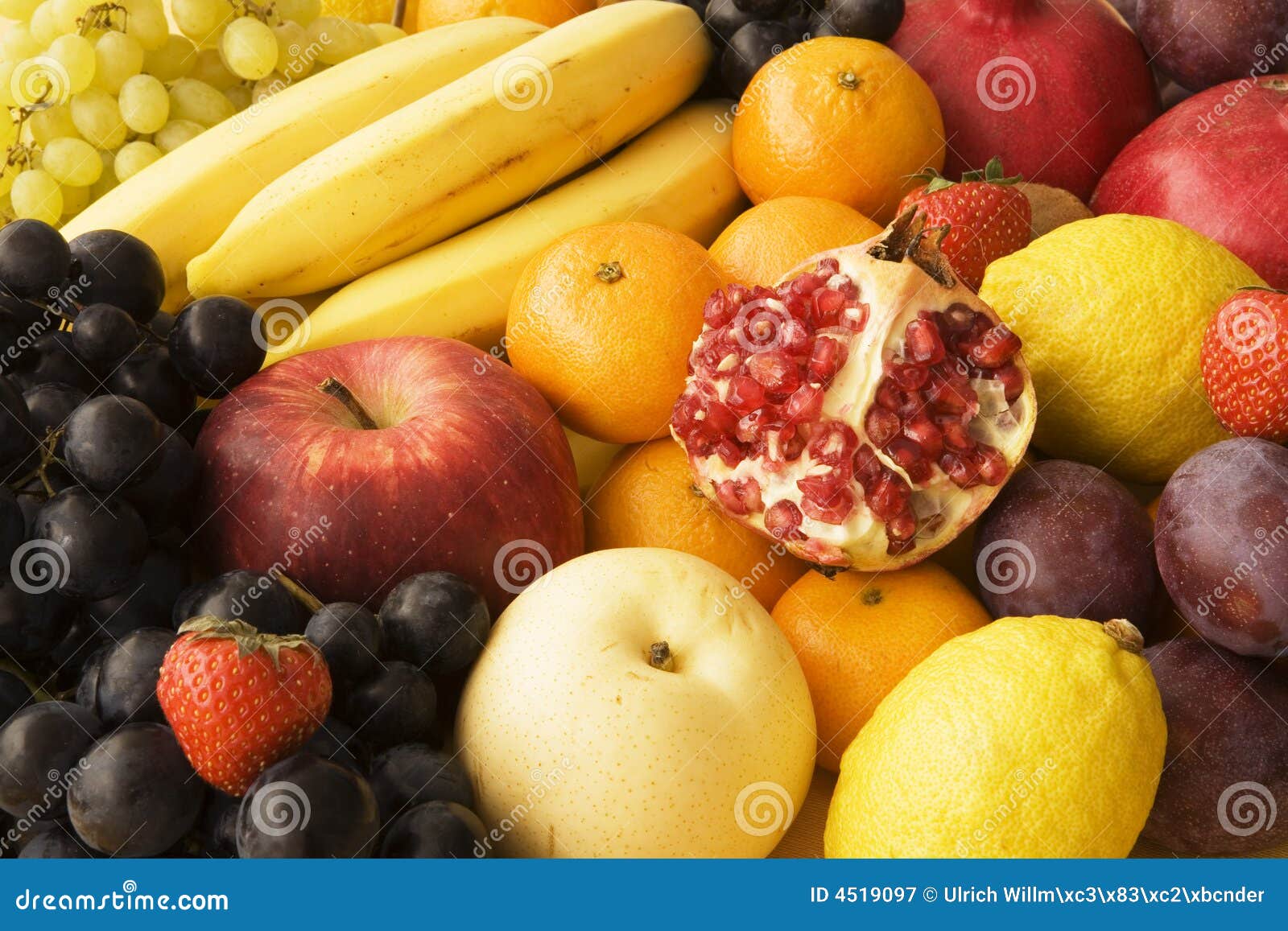 Collection of fresh fruit stock image. Image of colorful - 4519097