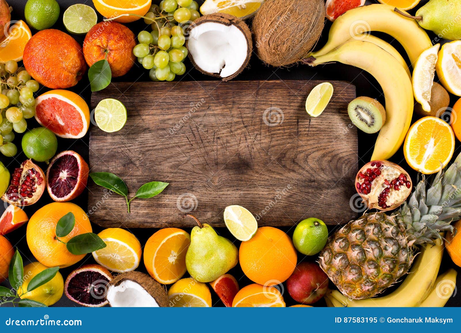Collection of fresh fruits stock image. Image of variety - 87583195