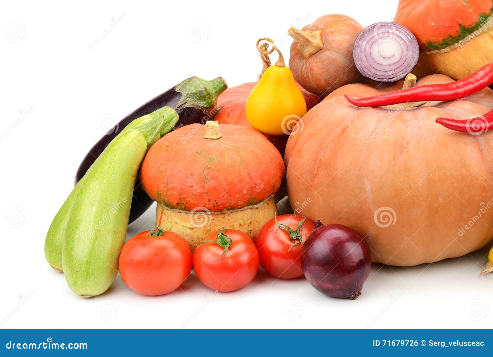 Collection Fresh Vegetables Stock Photo - Image of fresh, isolated ...
