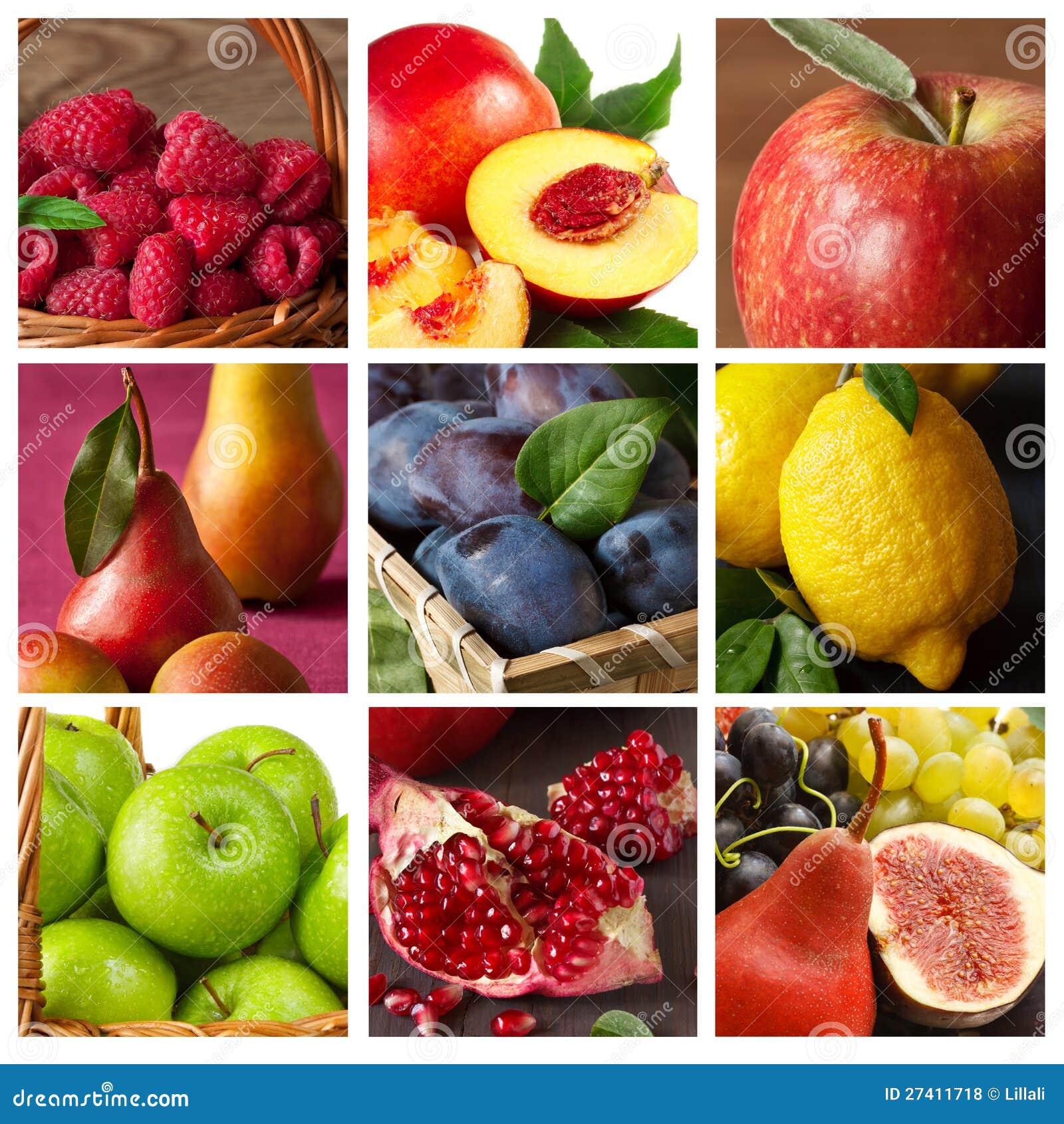 Collection of fruit. stock photo. Image of fresh, harvest - 27411718