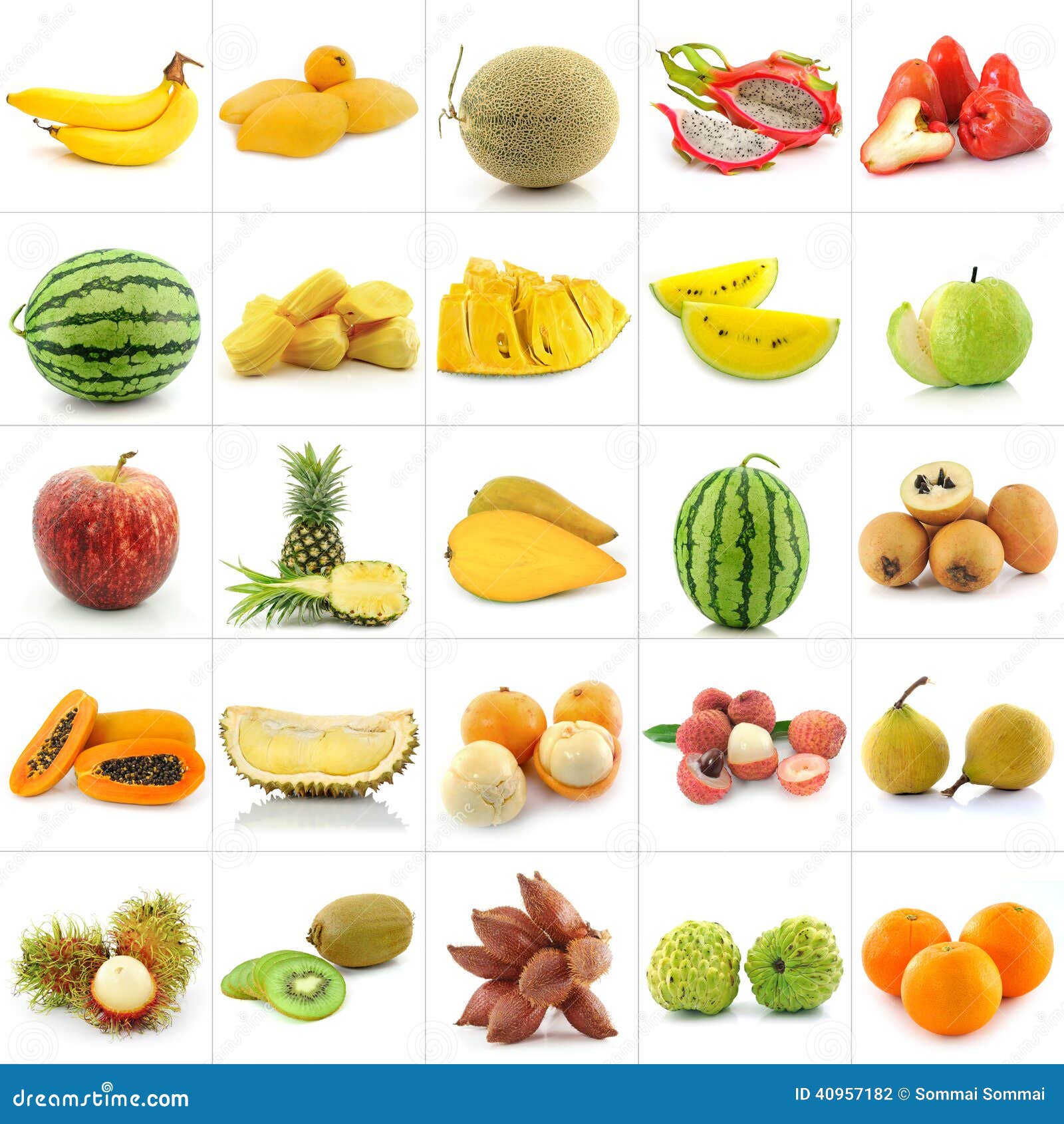 Collection of Fruits stock photo. Image of melon, papaya - 40957182